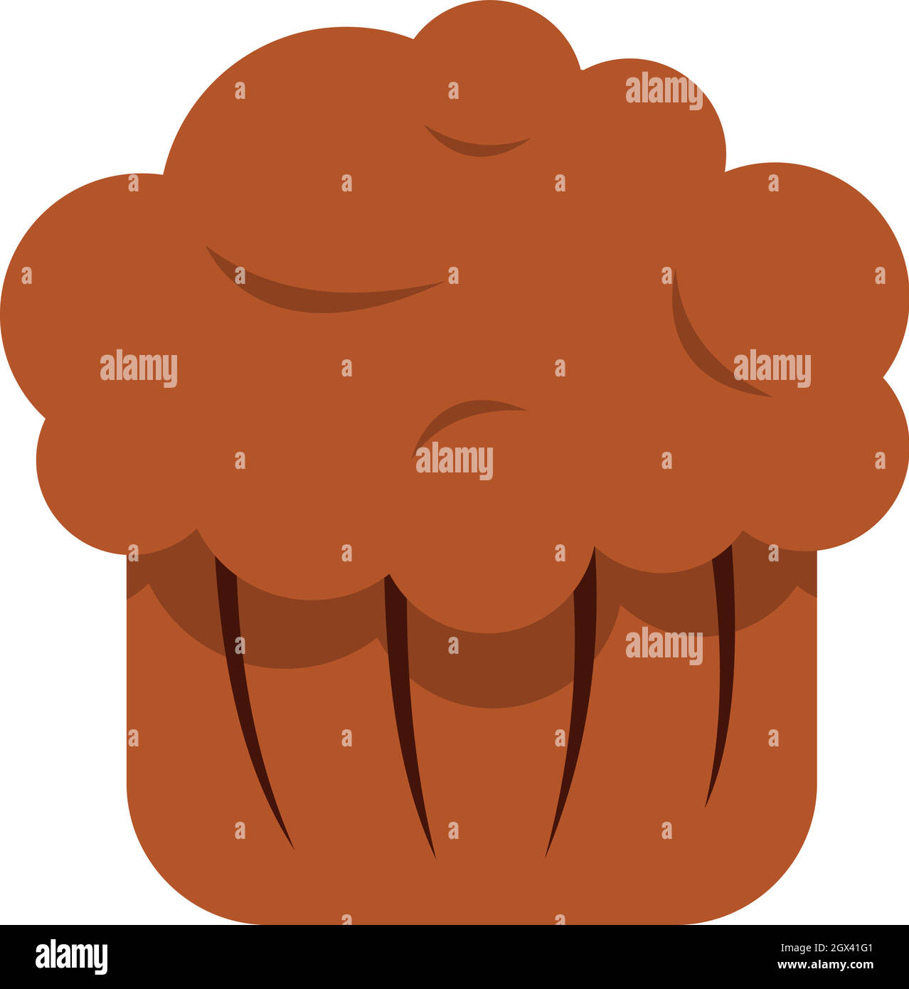 Pastry muffin icon flat hi-res stock photography and images - Alamy