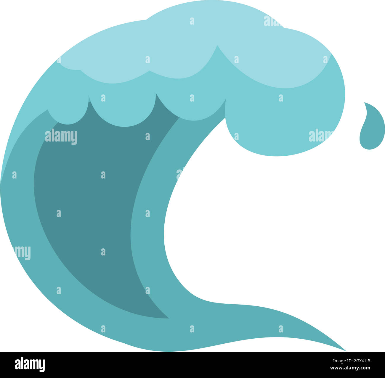 Wave icon, cartoon style Stock Vector Image & Art - Alamy