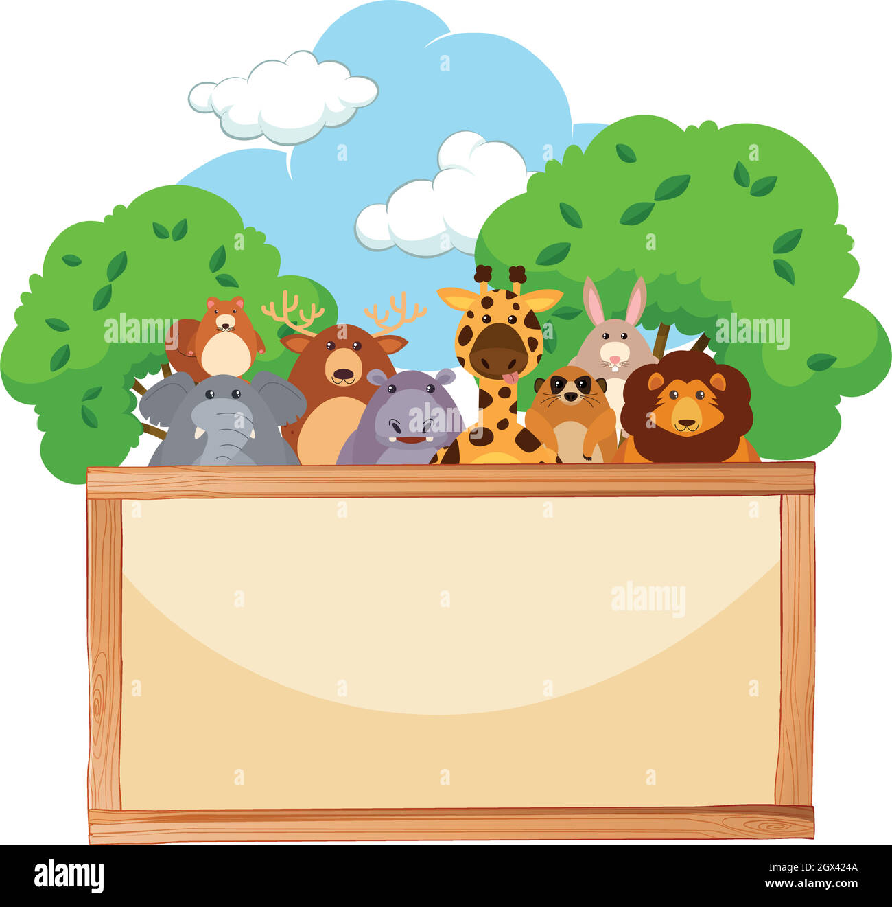 Drawing cute animals in Cut Out Stock Images & Pictures - Alamy