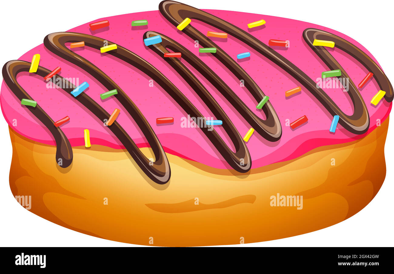 Pink frosting Stock Vector Images - Alamy