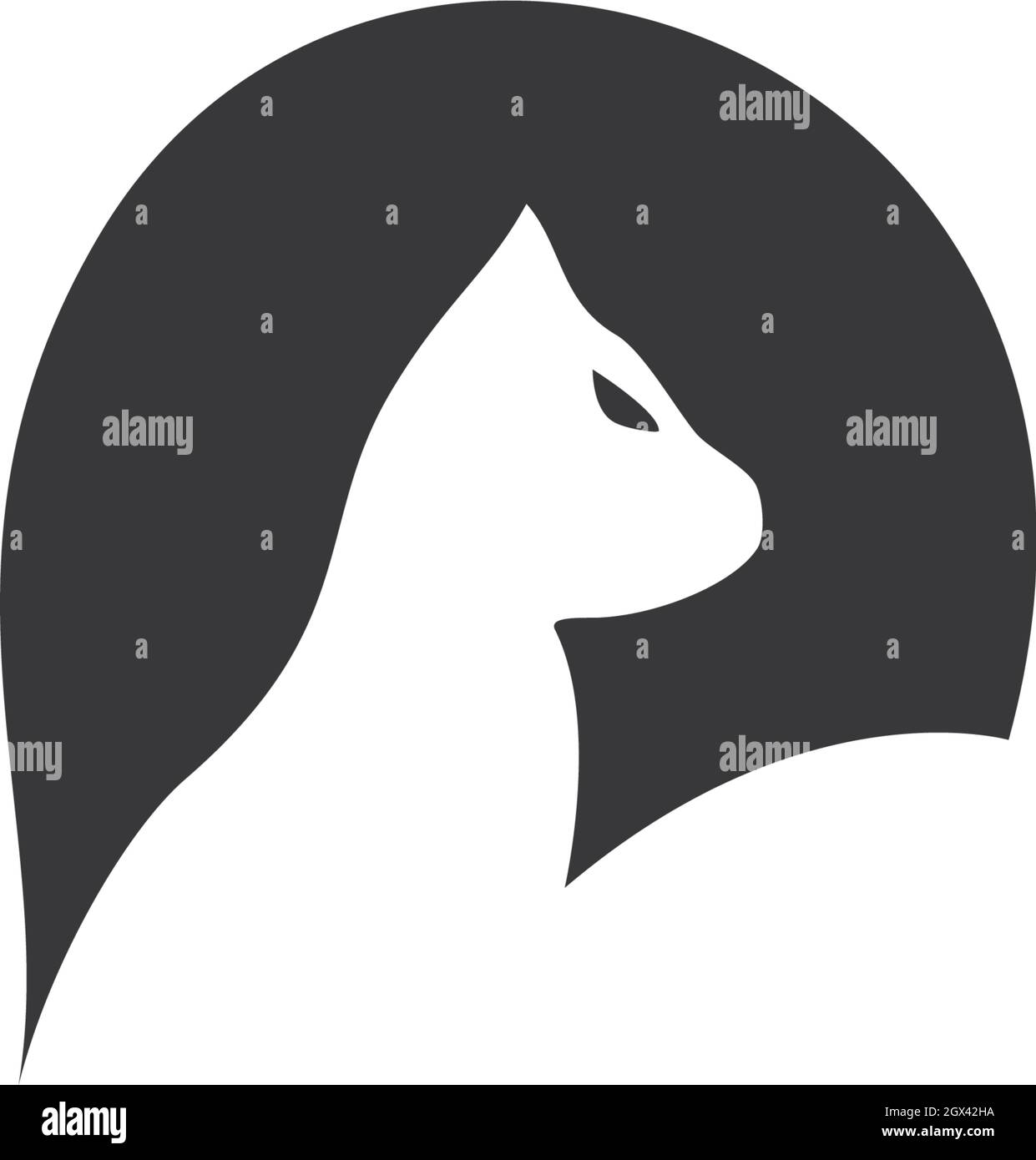 Cat logo vector illustration template Stock Vector Image & Art - Alamy