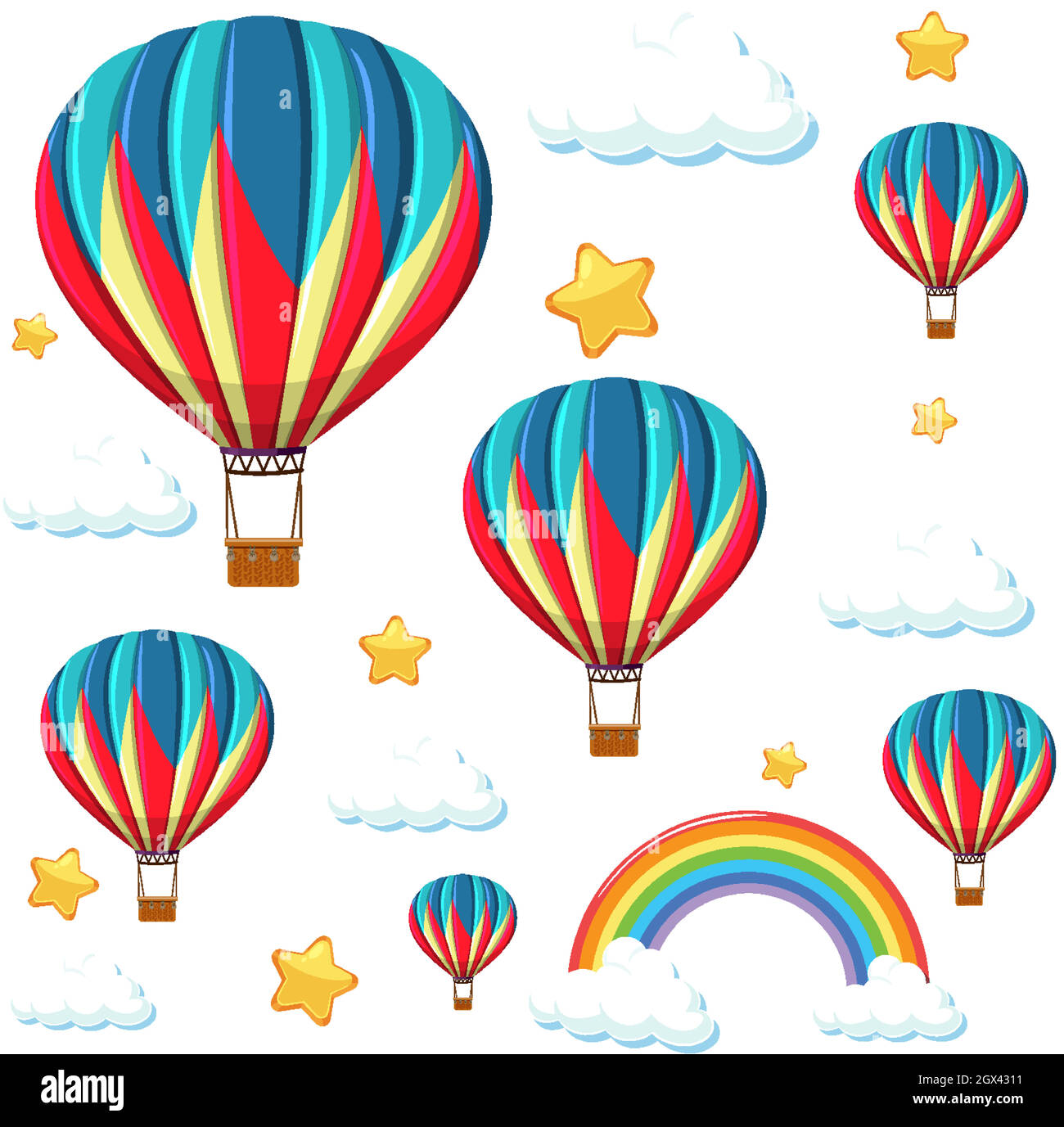 Balloon pattern hi-res stock photography and images - Alamy