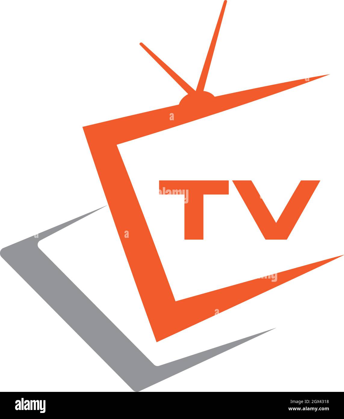 TV logo design flat icon Stock Vector Image & Art - Alamy