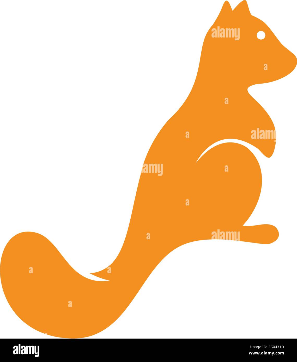 Squirrel vector illustration icon hi-res stock photography and images ...