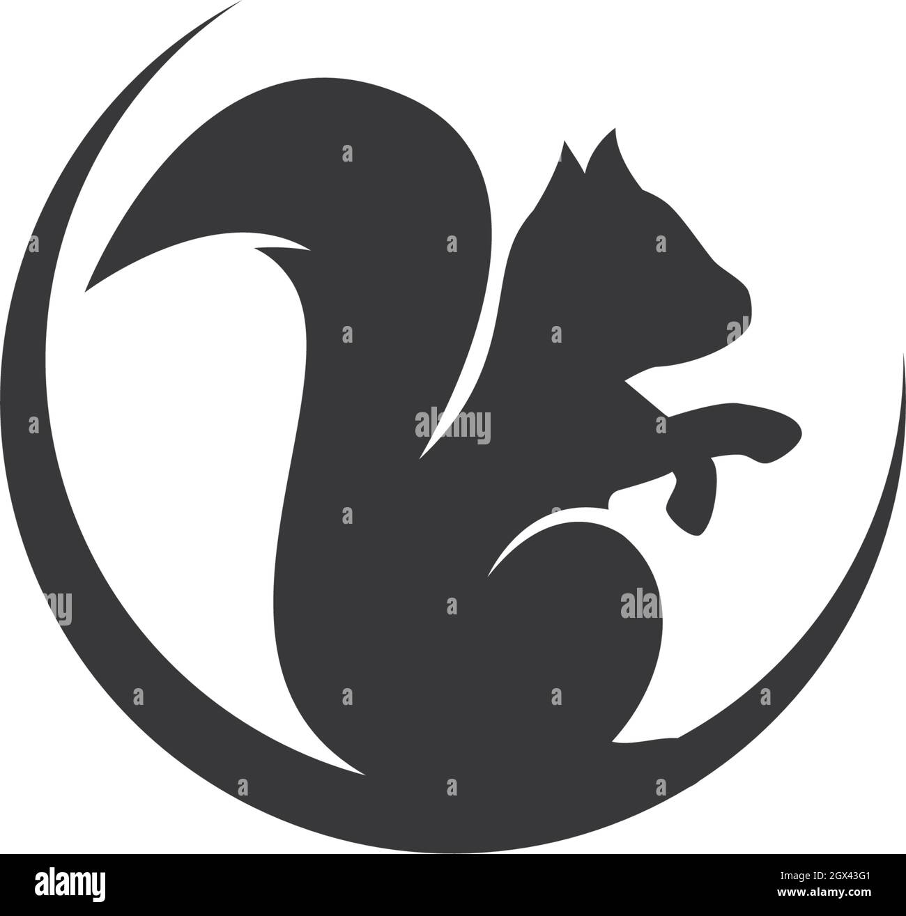 squirrel logo vector icon Stock Vector Image & Art - Alamy