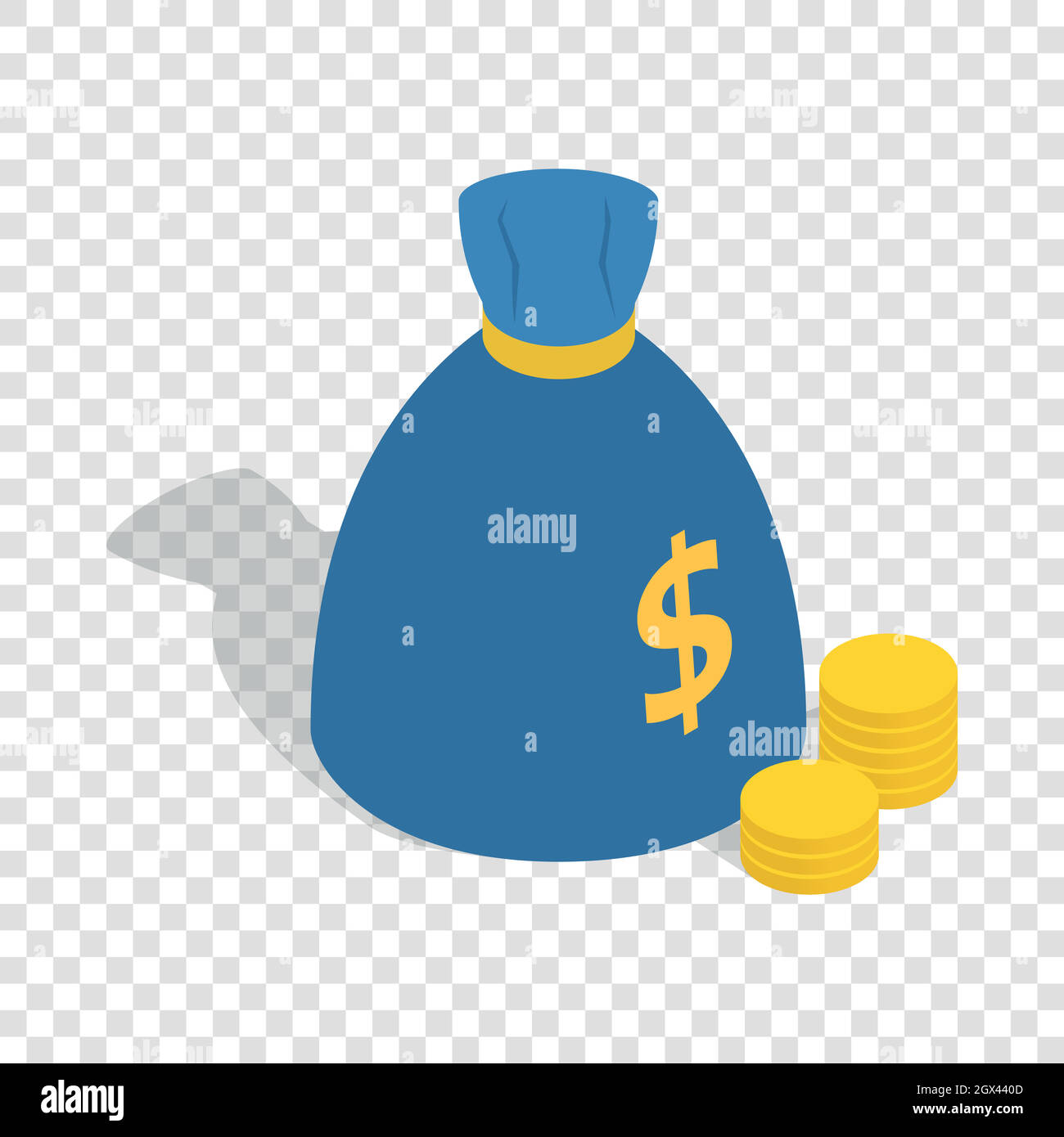 Bag of money isometric icon Stock Vector Image & Art - Alamy