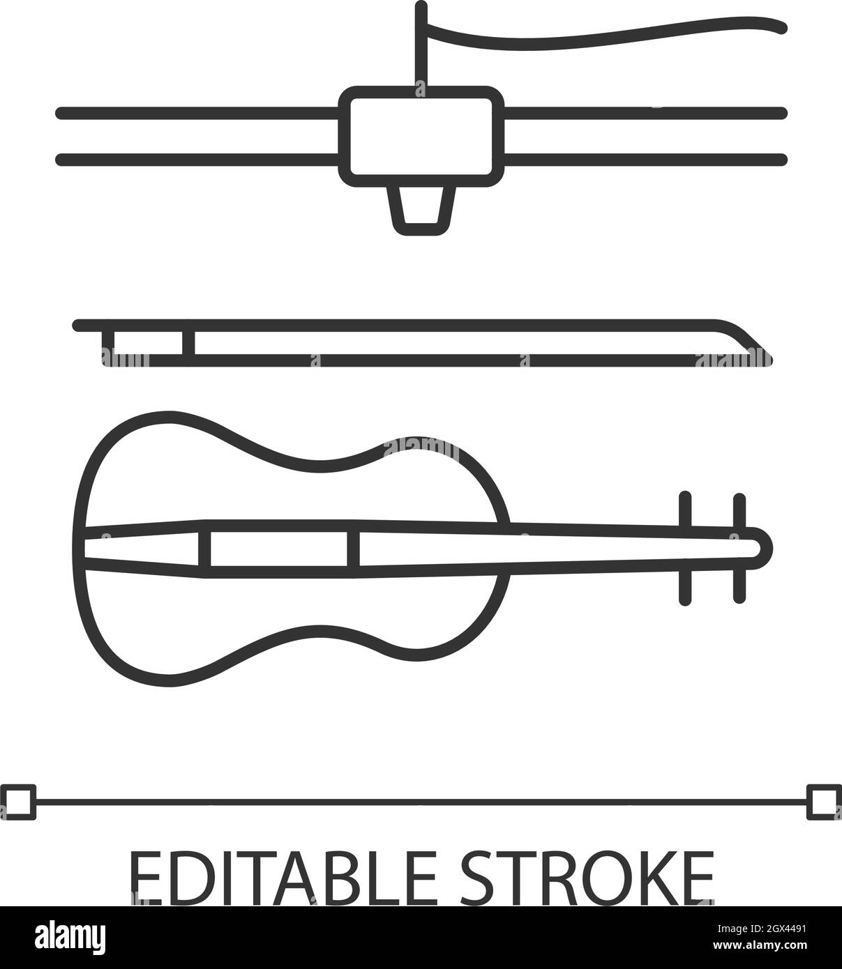 3d printed musical instruments linear icon Stock Vector Image & Art - Alamy