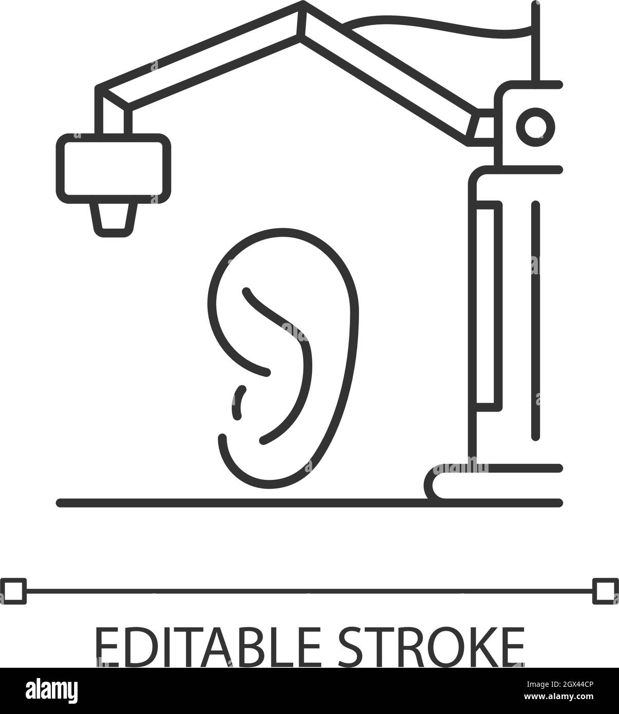 3d printed ear linear icon Stock Vector Image & Art - Alamy