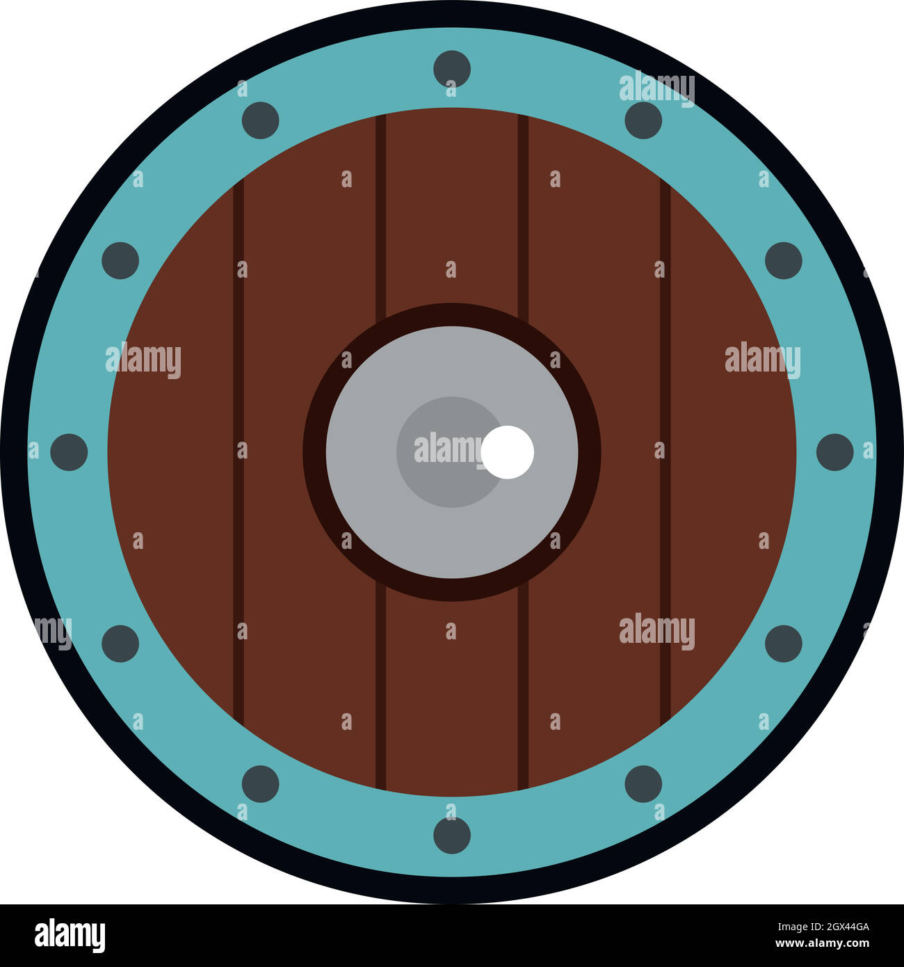 Round army shield icon, flat style Stock Vector Image & Art - Alamy