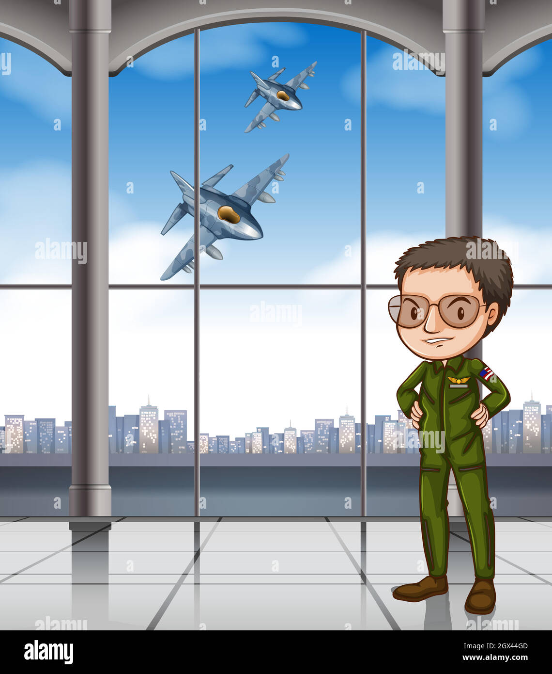 Aircraft base Stock Vector Images - Alamy