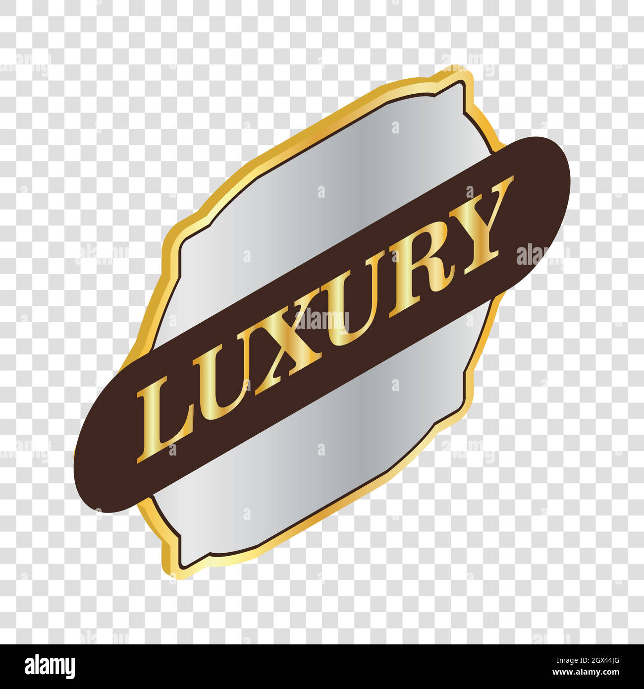 Label quality luxury isometric icon Stock Vector Image & Art - Alamy