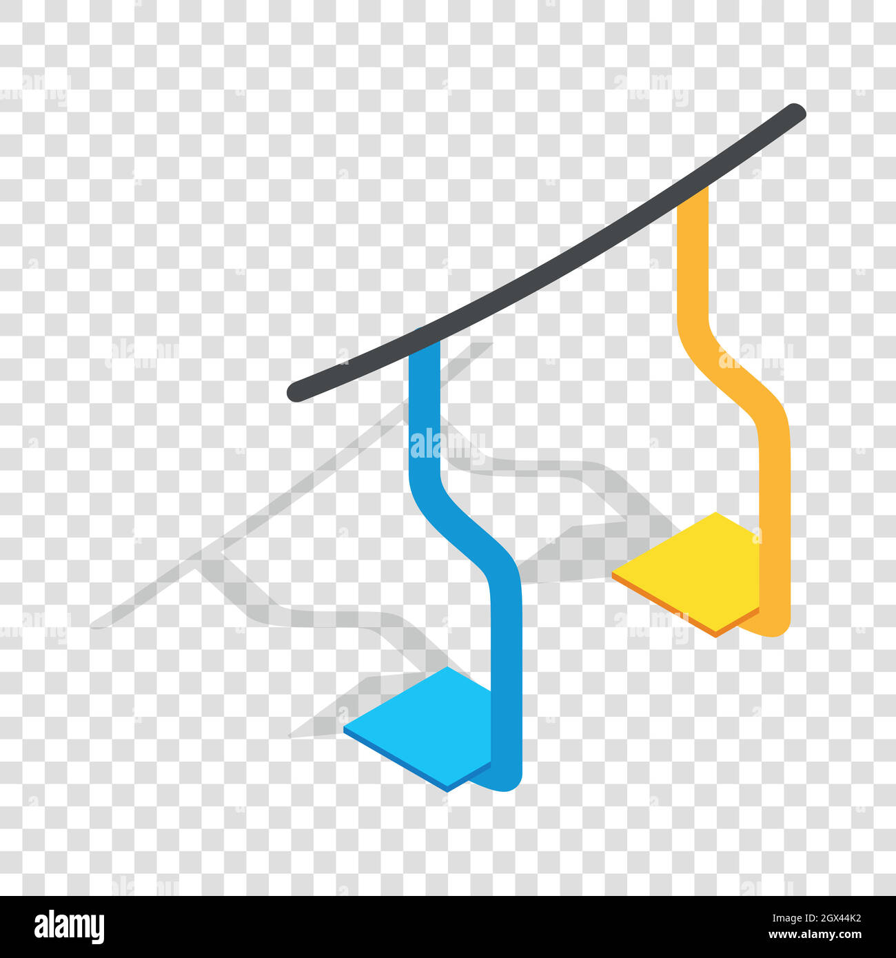 Ski lift isometric icon Stock Vector Image & Art - Alamy