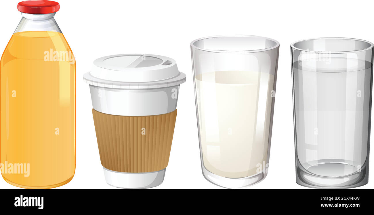 A Set of Liquid Container Stock Vector Image & Art - Alamy