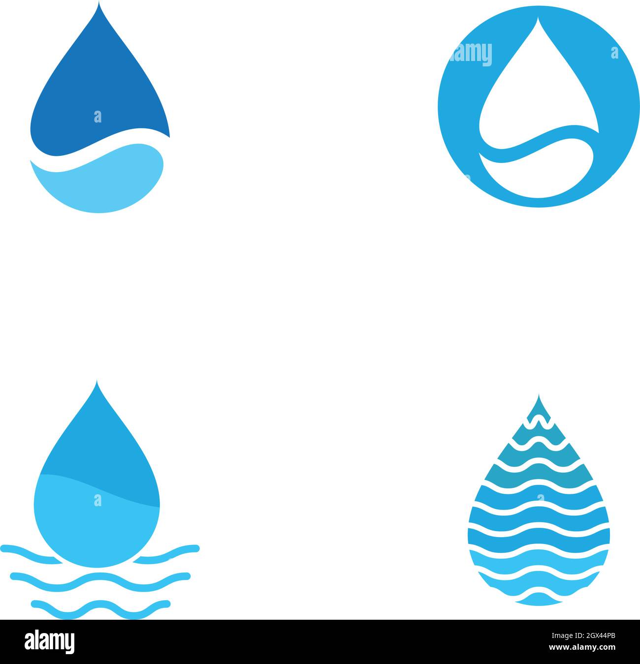 water drop Logo Template vector illustration design Stock Vector Image ...