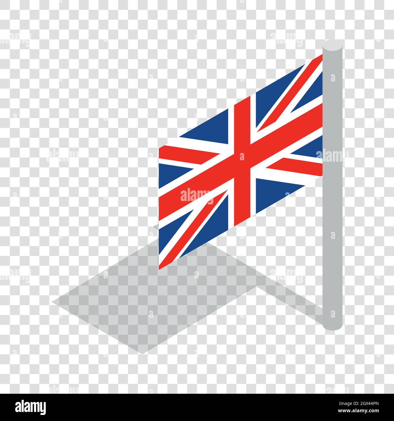 UK flag isometric icon Stock Vector Image & Art - Alamy