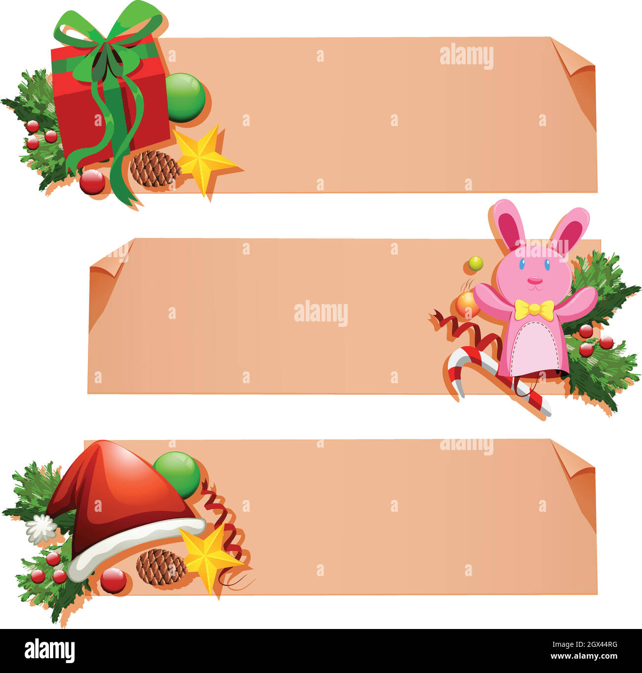Empty paper christmas ornament Stock Vector Images - Alamy