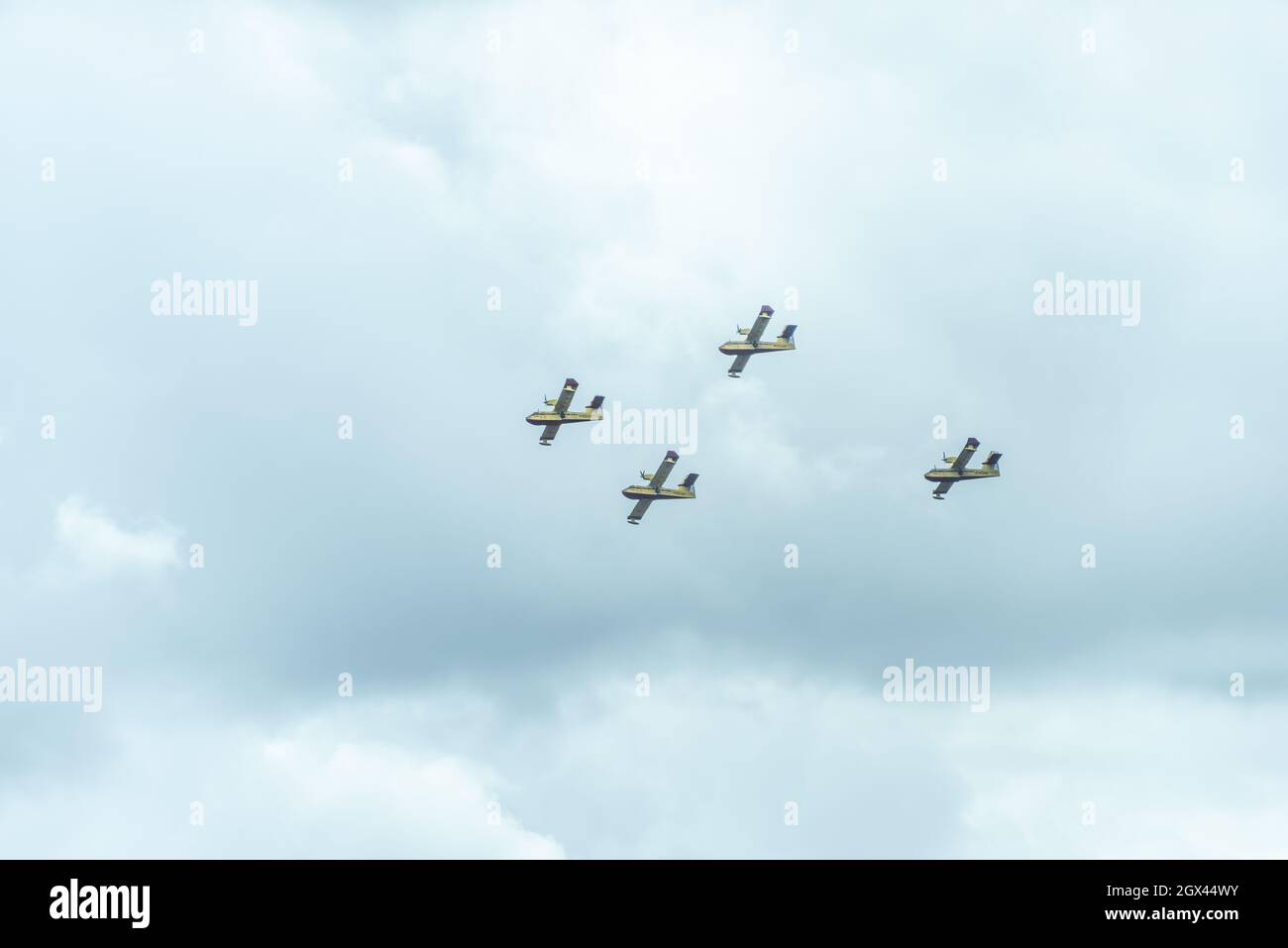 Aircraft flying formation transportation fighter wing hi-res stock ...