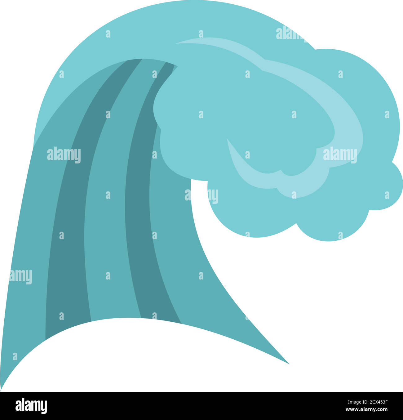 Ocean wave icon, cartoon style Stock Vector Image & Art - Alamy