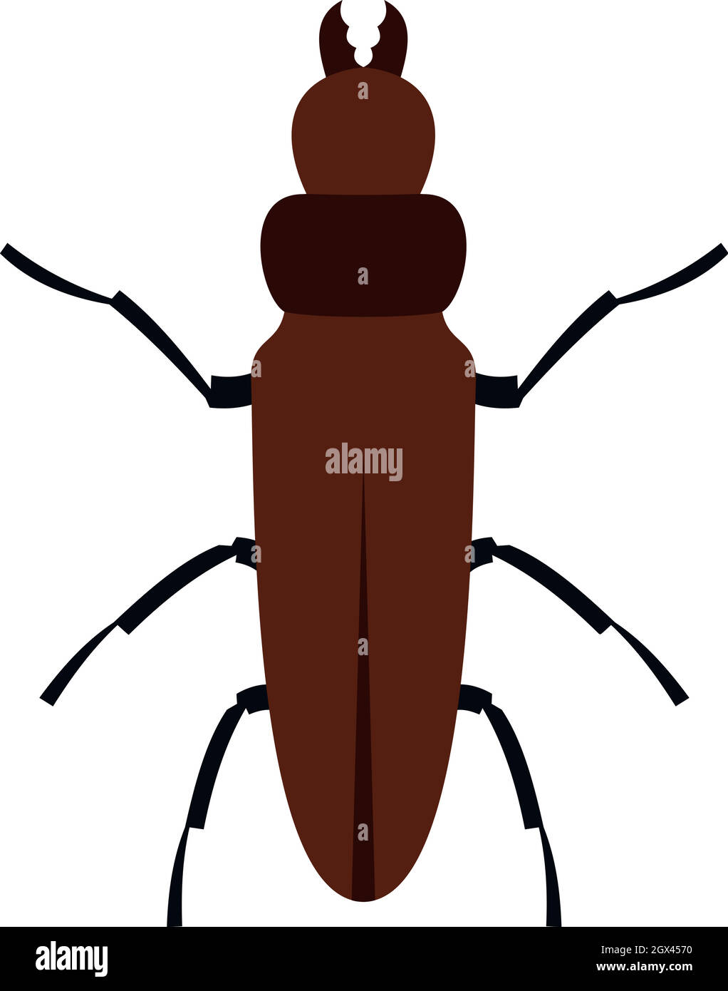 Cockroach icon, flat style Stock Vector Image & Art - Alamy