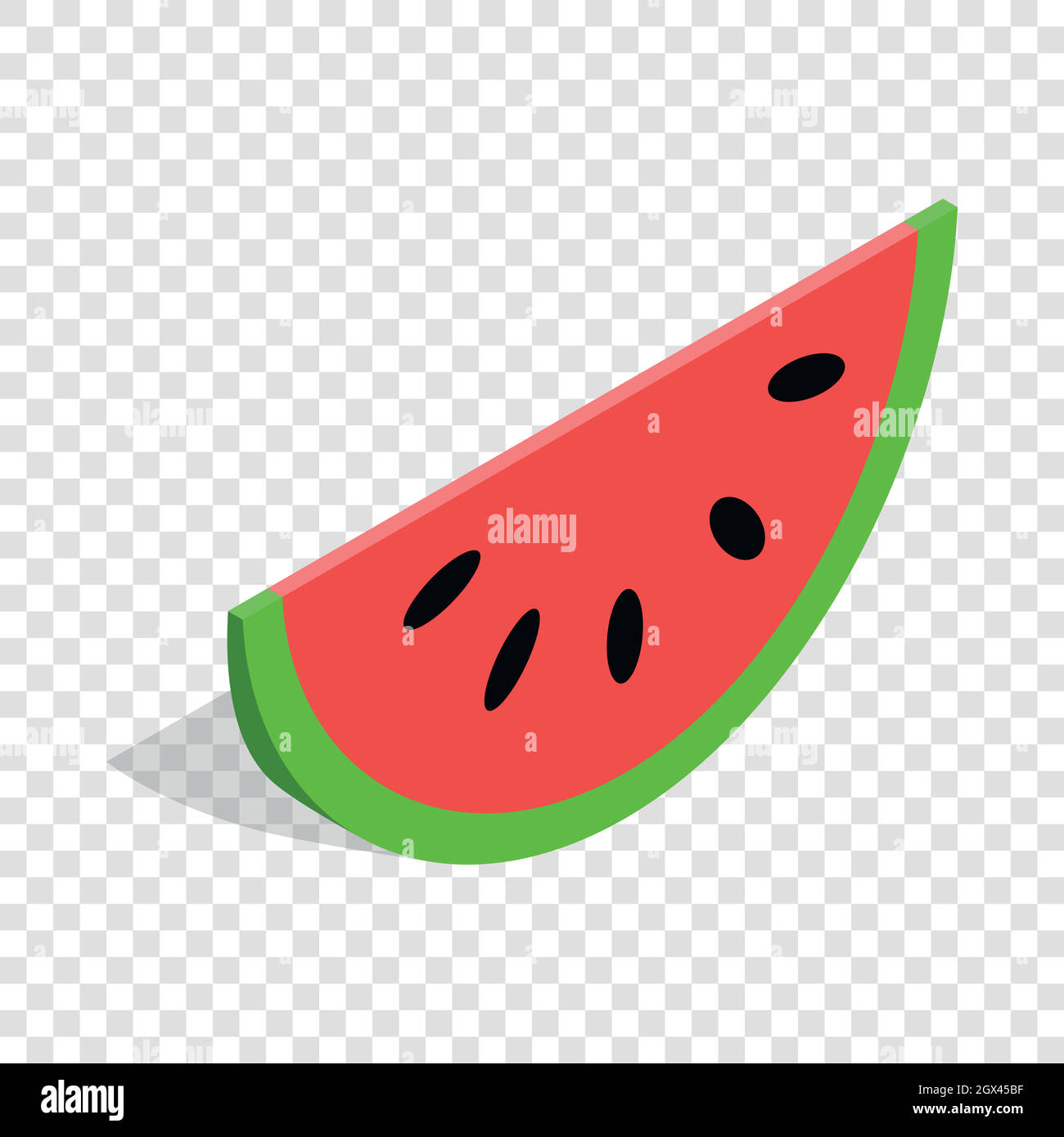 Watermelon isometric icon Stock Vector Image & Art - Alamy