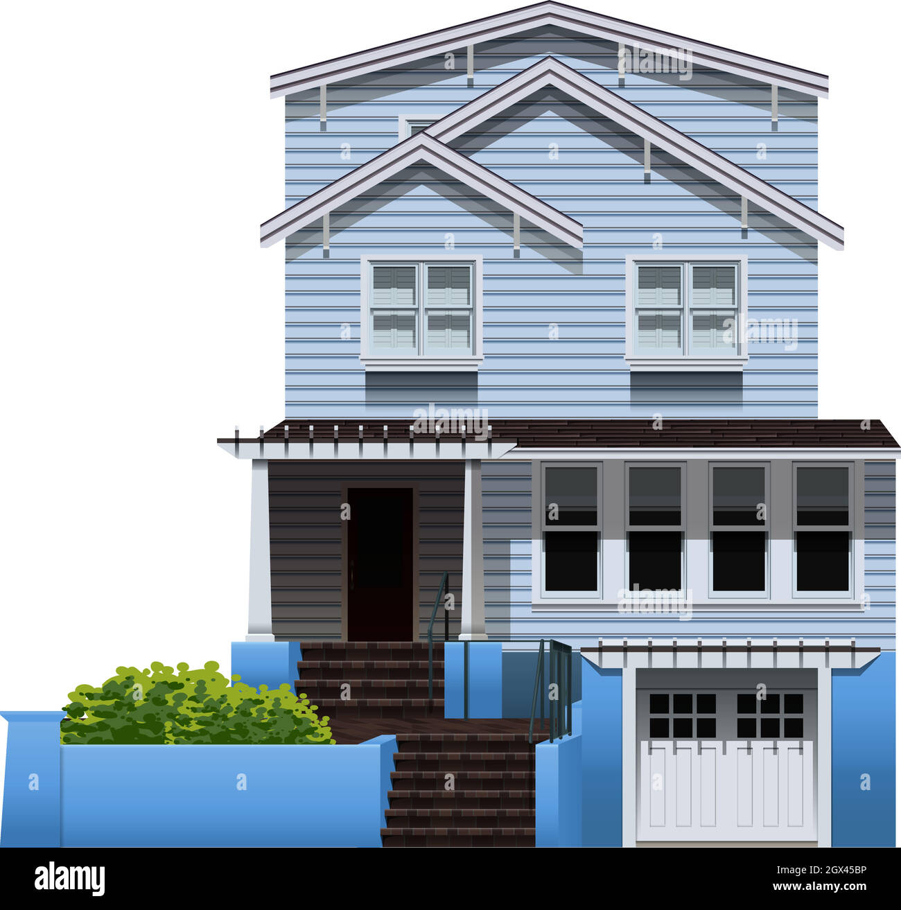 Big green house Stock Vector Images - Alamy