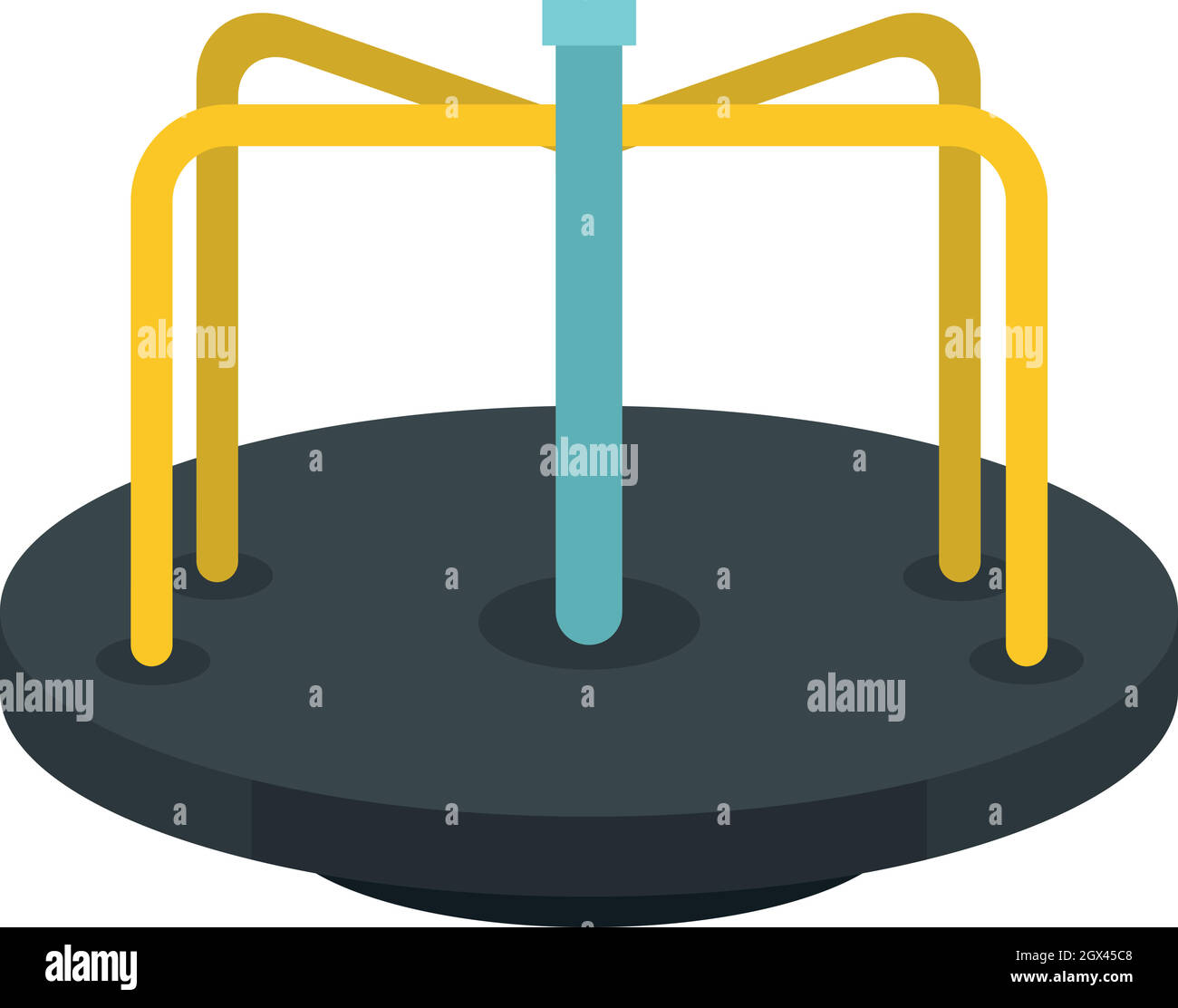 Playground playing roundabout Stock Vector Images - Alamy