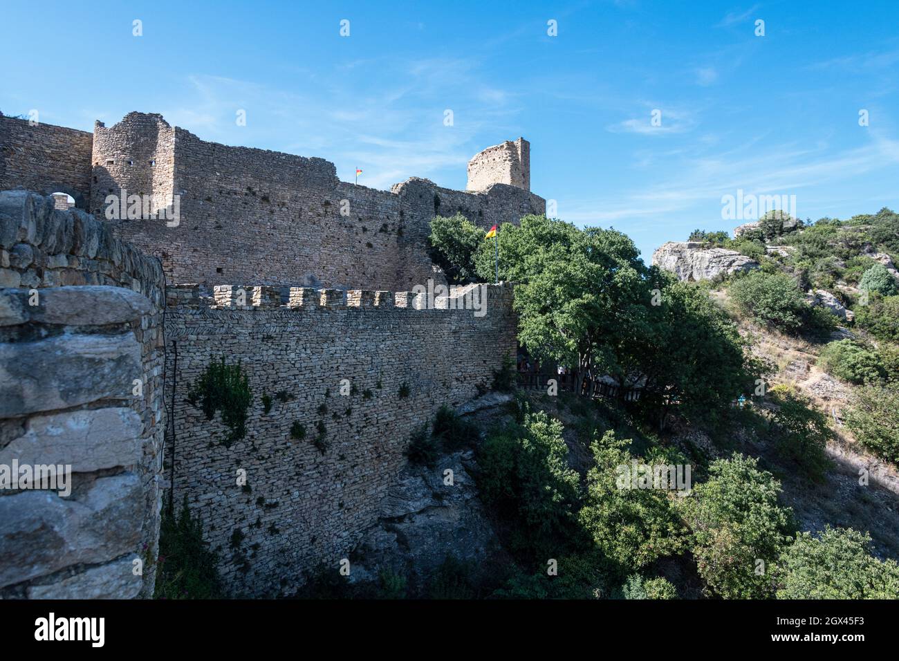The walls of Fort Mornas, Provence, France Stock Photo - Alamy