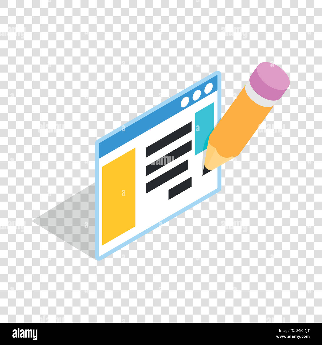 Paper document folder research Stock Vector Images - Alamy