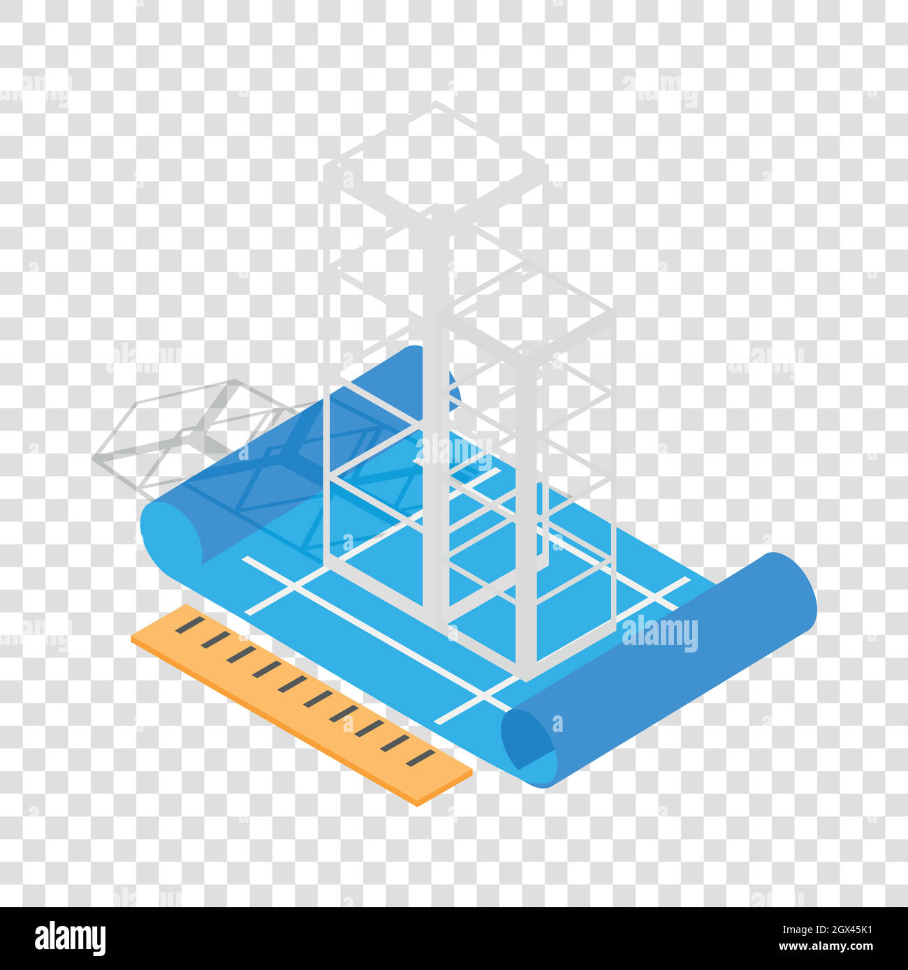 3d building plan Stock Vector Images - Alamy
