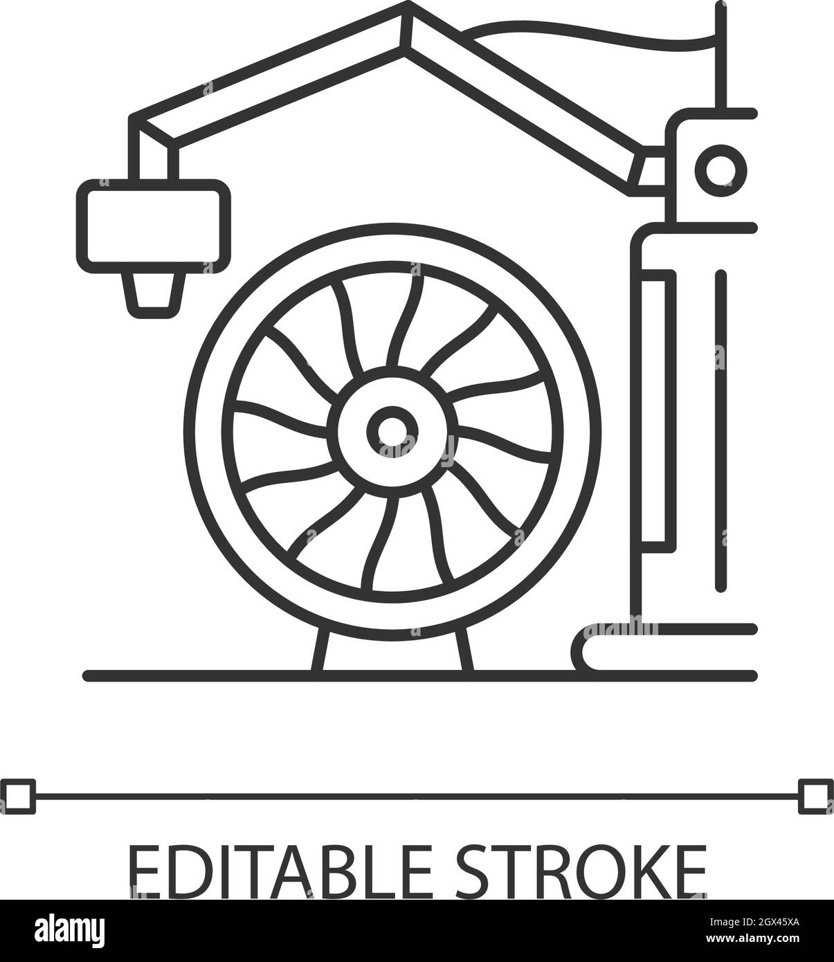 Aerospace industry icon aviation Black and White Stock Photos & Images ...