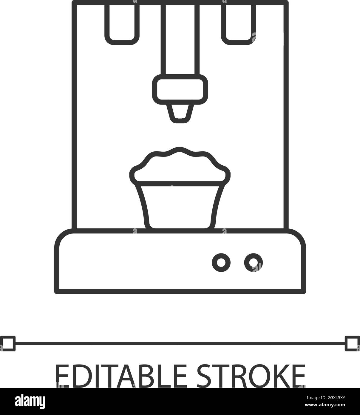 3d food printer linear icon Stock Vector Image & Art - Alamy