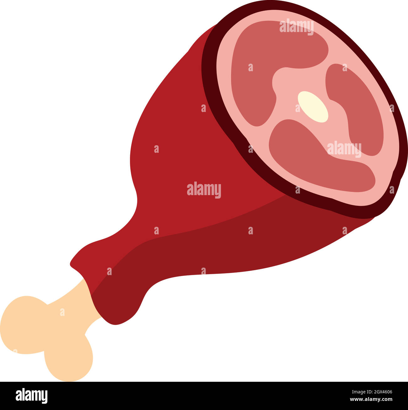 Flat chop pork Cut Out Stock Images & Pictures - Alamy
