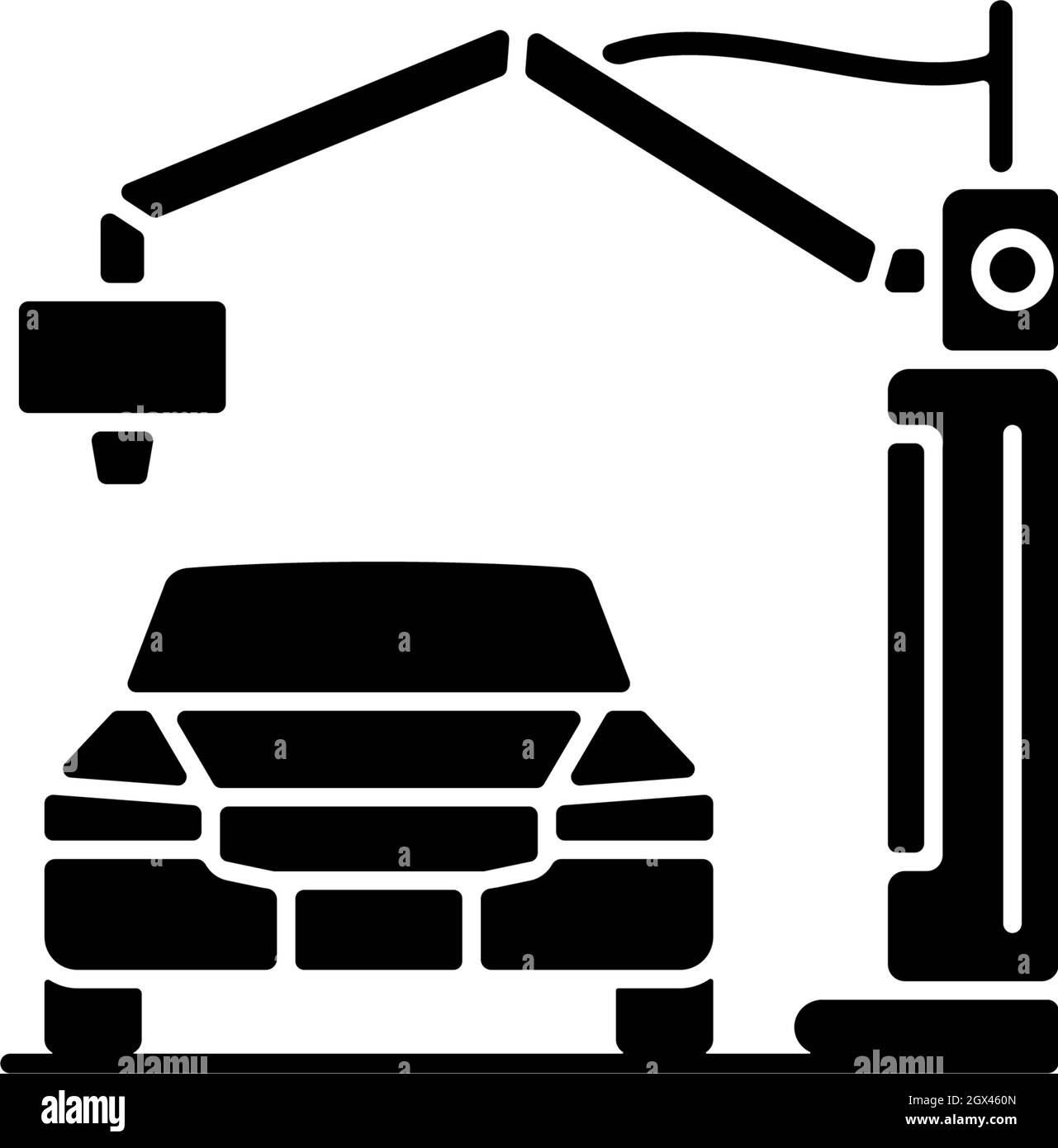 3d printed automobile black glyph icon Stock Vector Image & Art - Alamy