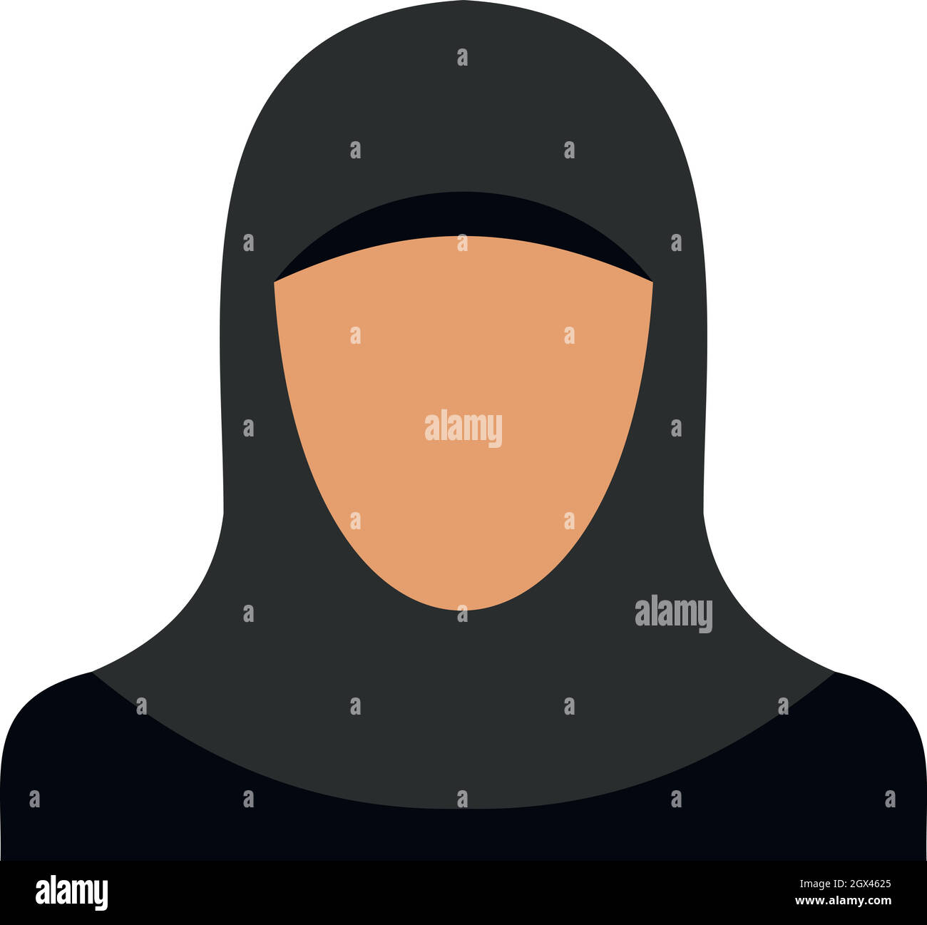 Arabic woman icon, flat style Stock Vector Image & Art - Alamy