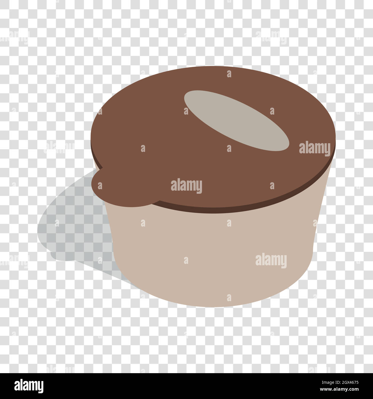 Brown plastic container for food storage icon Stock Vector Image & Art ...