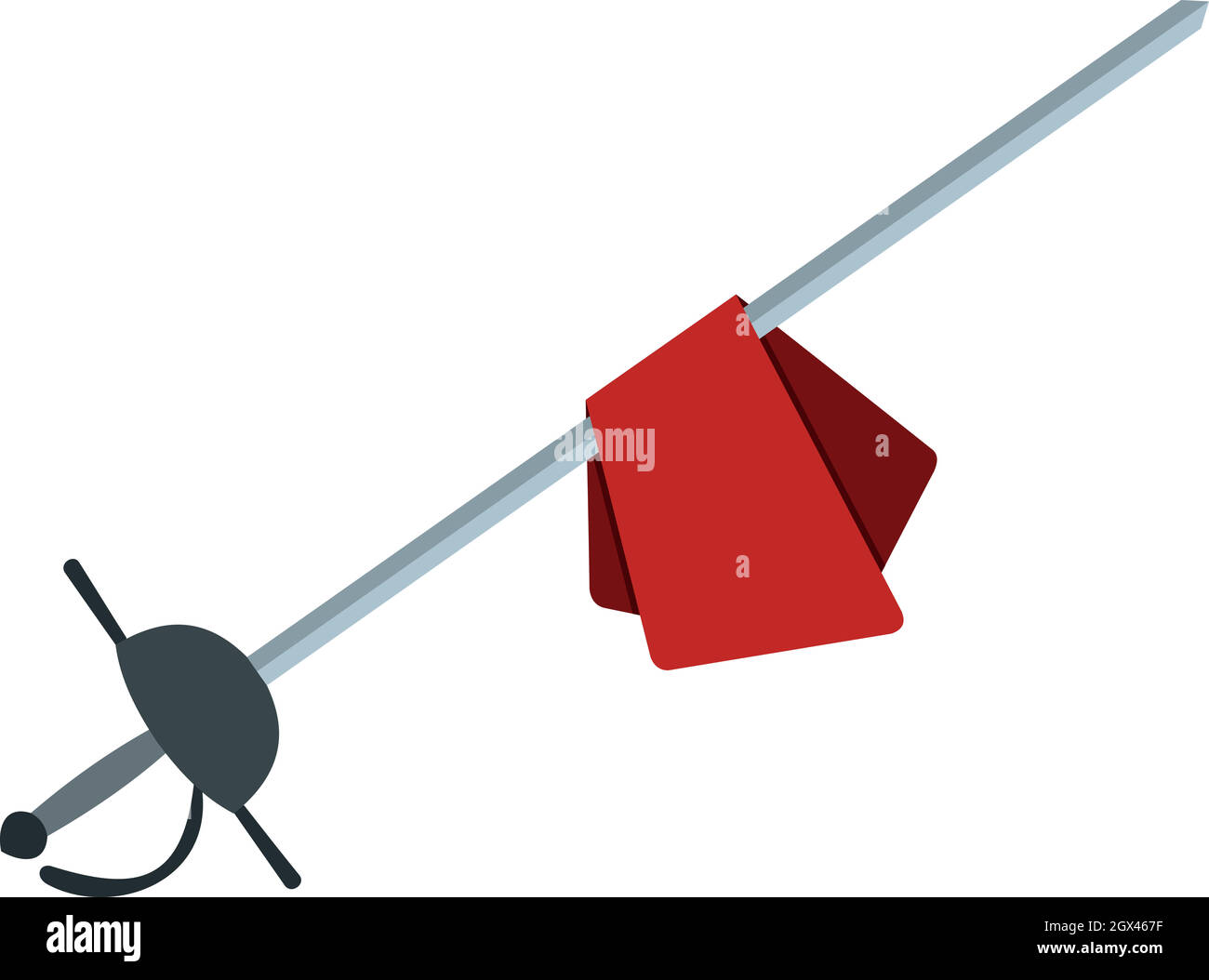 Saber icon, flat style Stock Vector Image & Art - Alamy