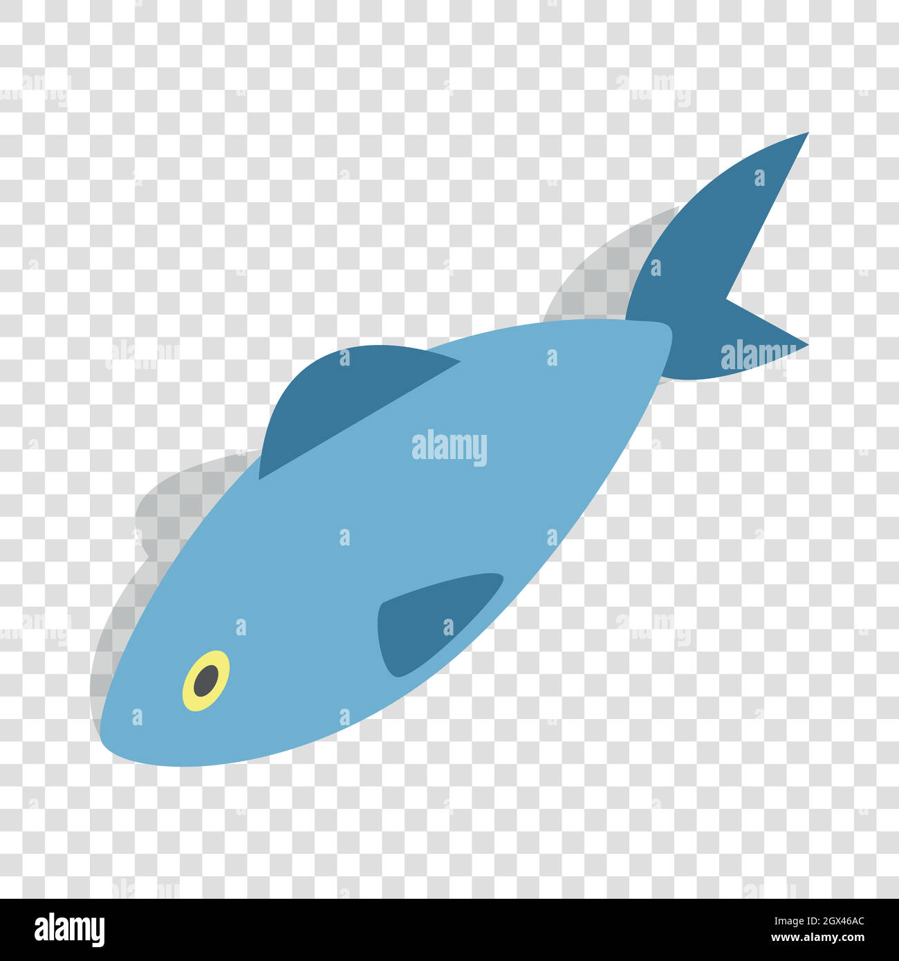 Fish isometric icon Stock Vector Image & Art - Alamy