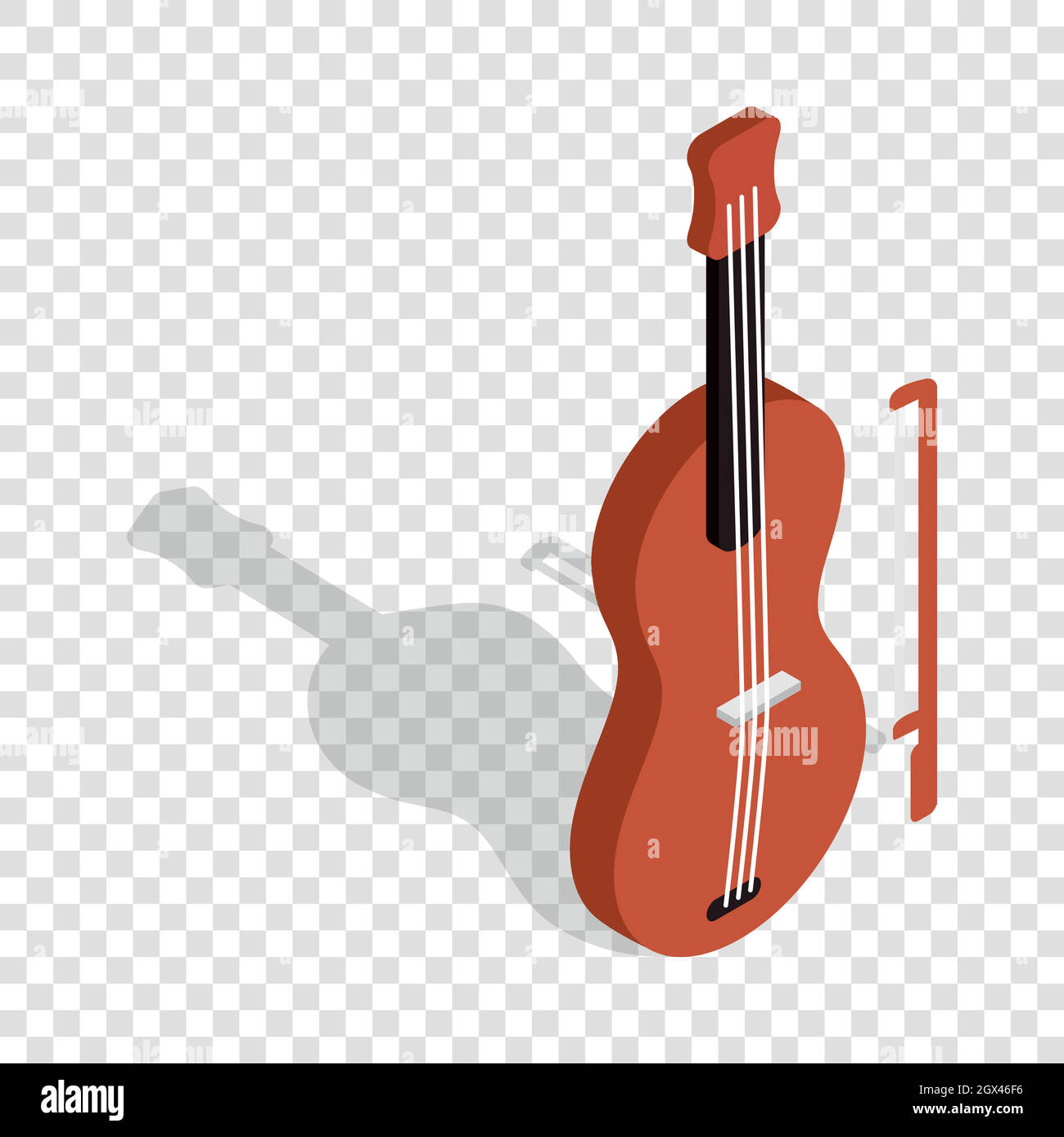 Violin isometric icon Stock Vector Image & Art - Alamy