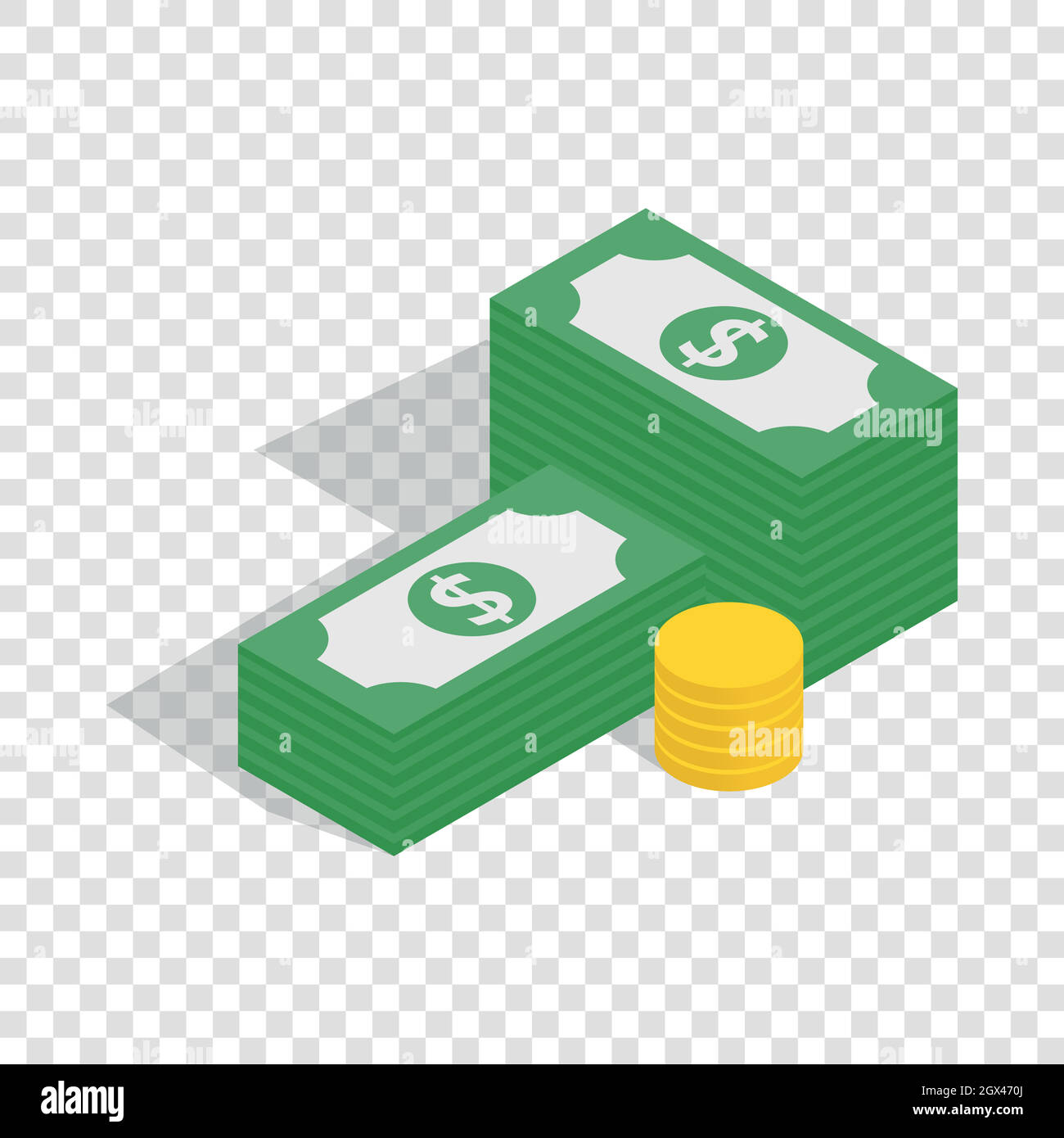 Green dollars Stock Vector Images - Alamy