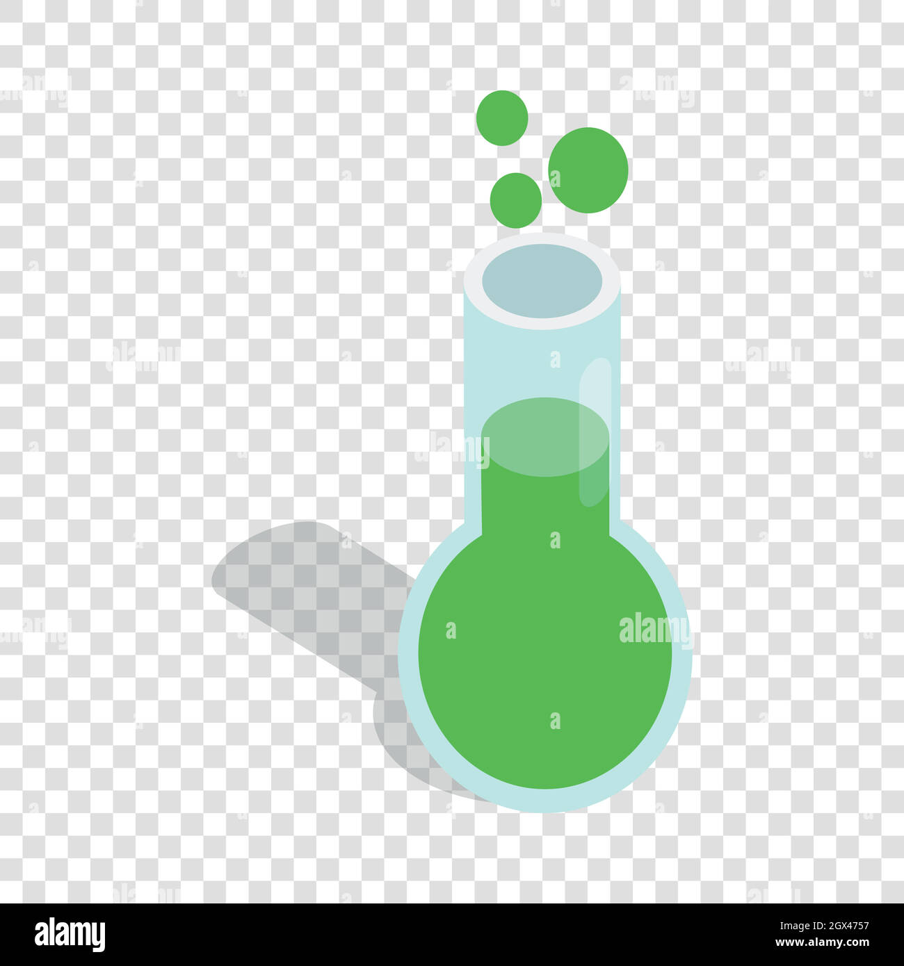 Chemical test tube isometric icon Stock Vector Image & Art - Alamy