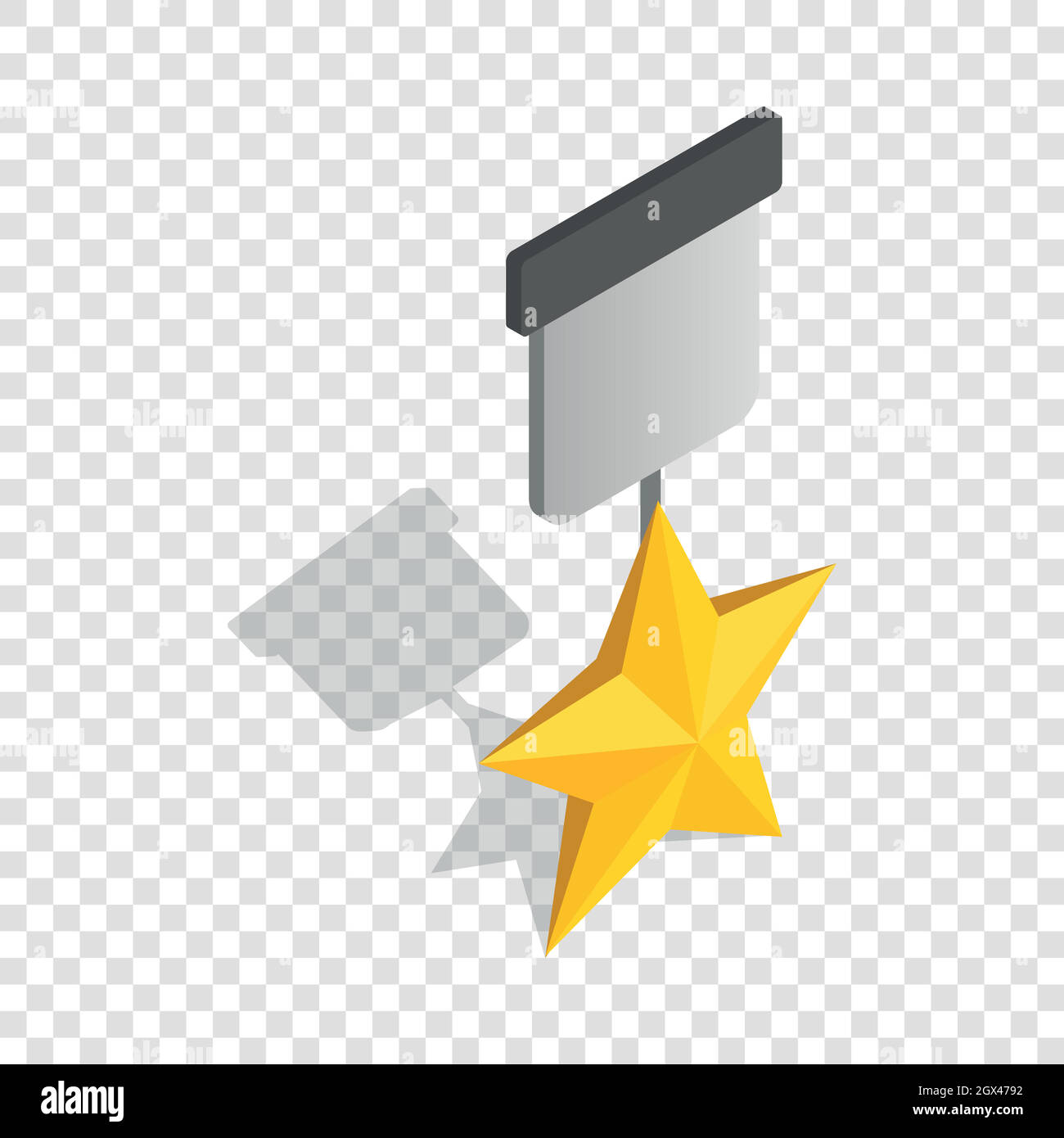 Order with star isometric icon Stock Vector Image & Art - Alamy
