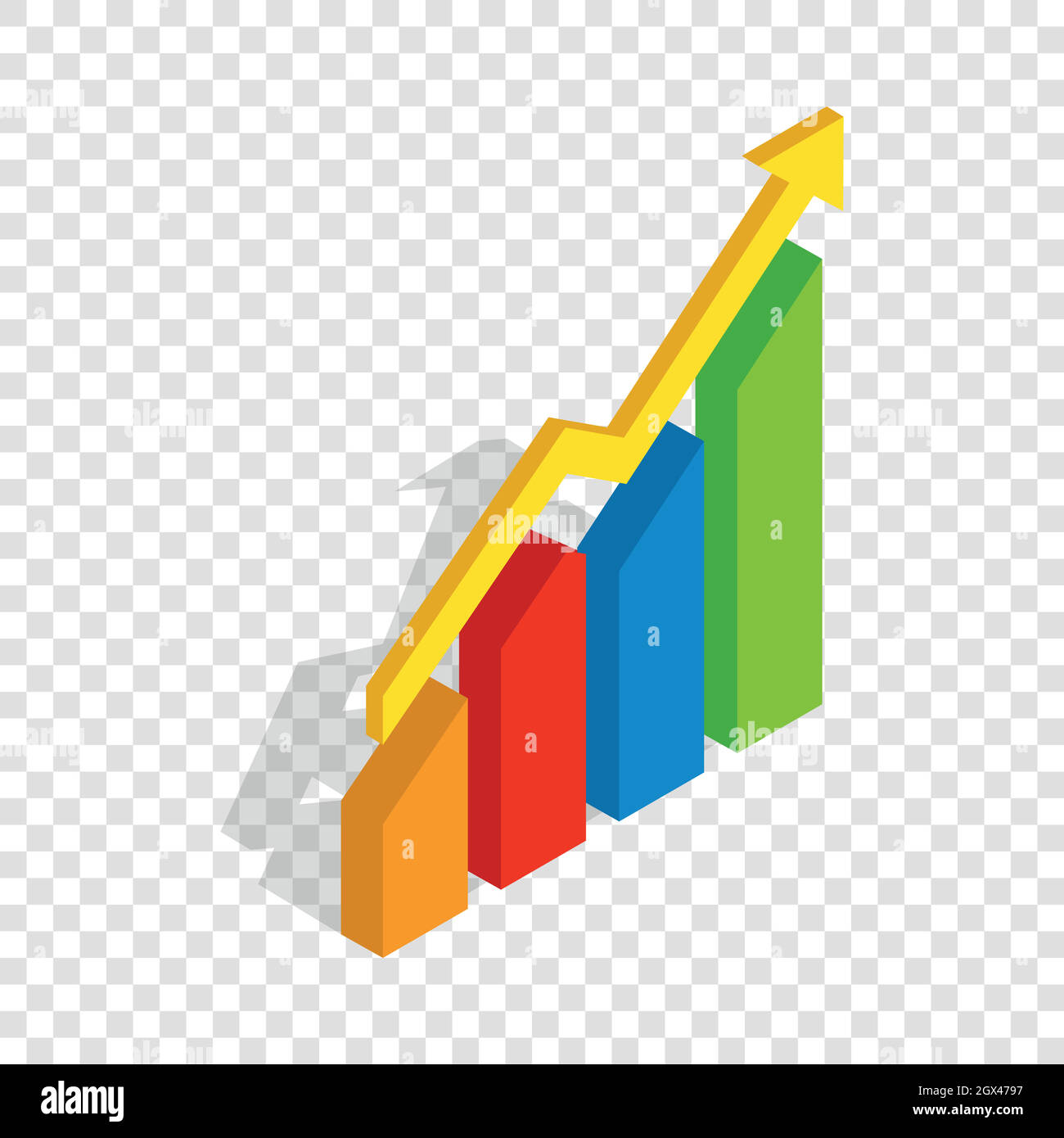 Money up arrow Stock Vector Images - Alamy