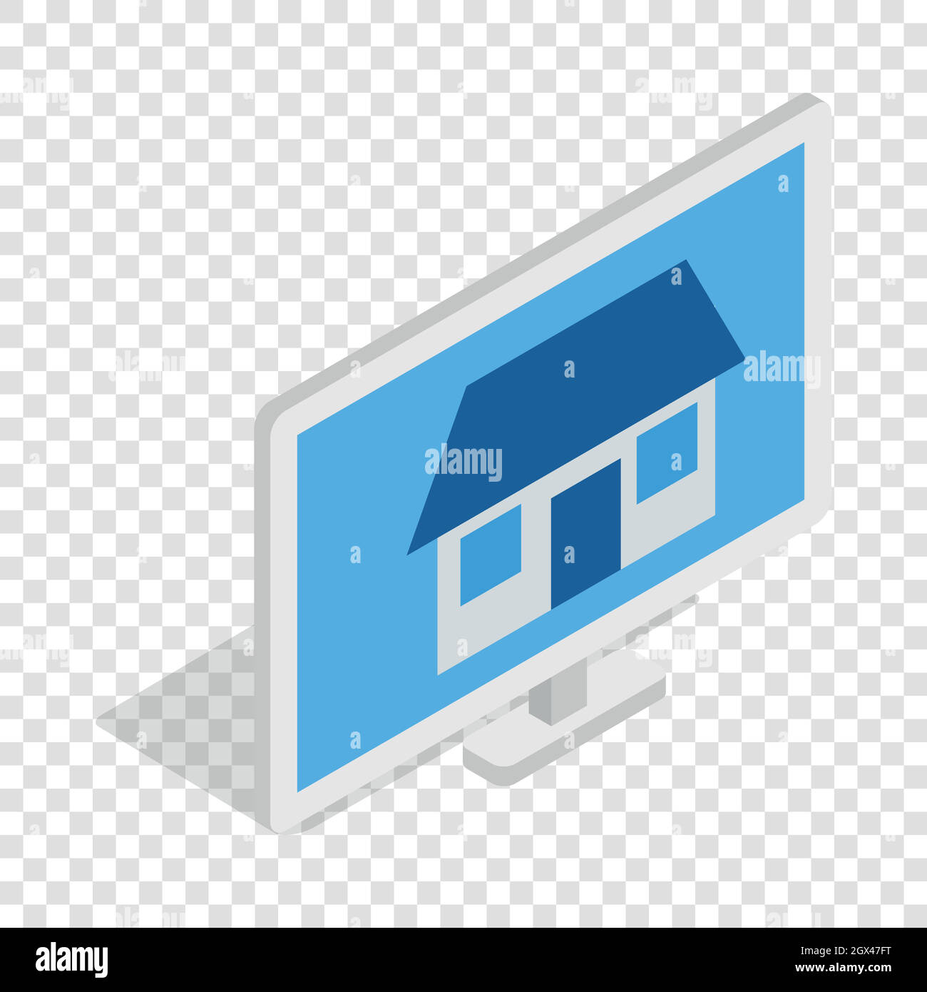 3d on screen Stock Vector Images - Alamy