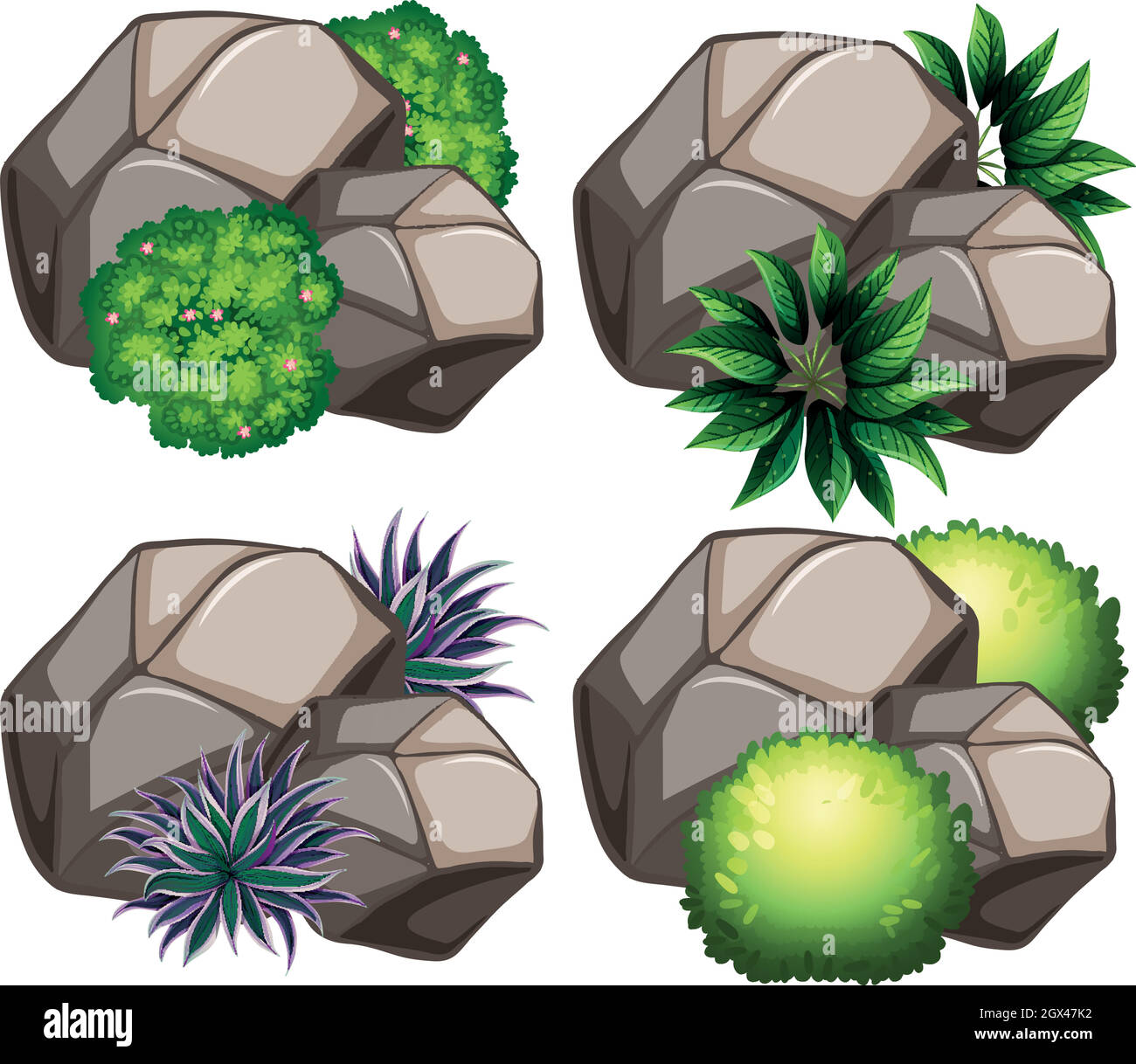 Set of nature rock Stock Vector Image & Art - Alamy