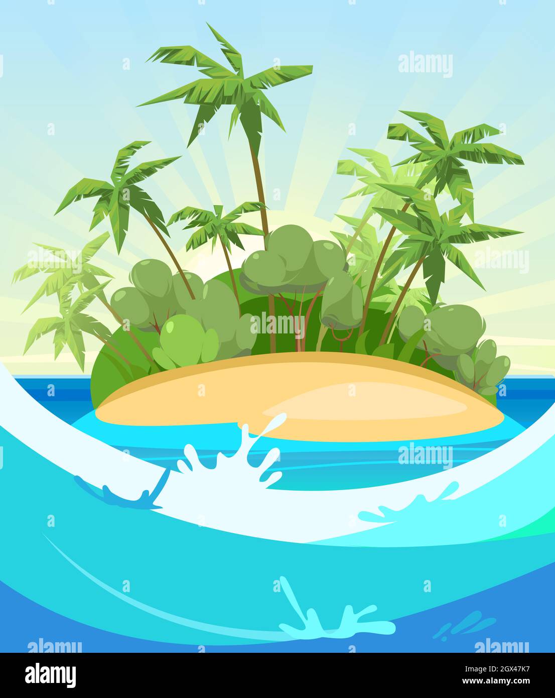 Paradise in sun Stock Vector Images - Alamy