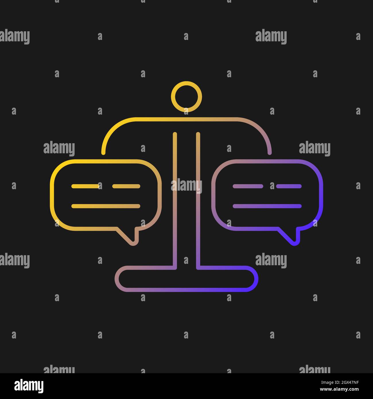 Form judgement vector icon for dark theme Stock Vector Image & Art - Alamy