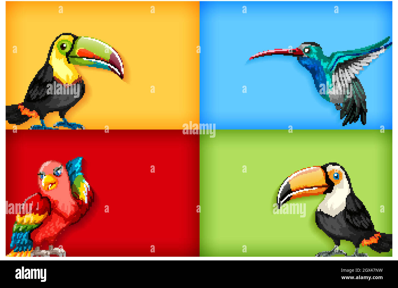 Background wallpaper birds Stock Vector Images - Alamy