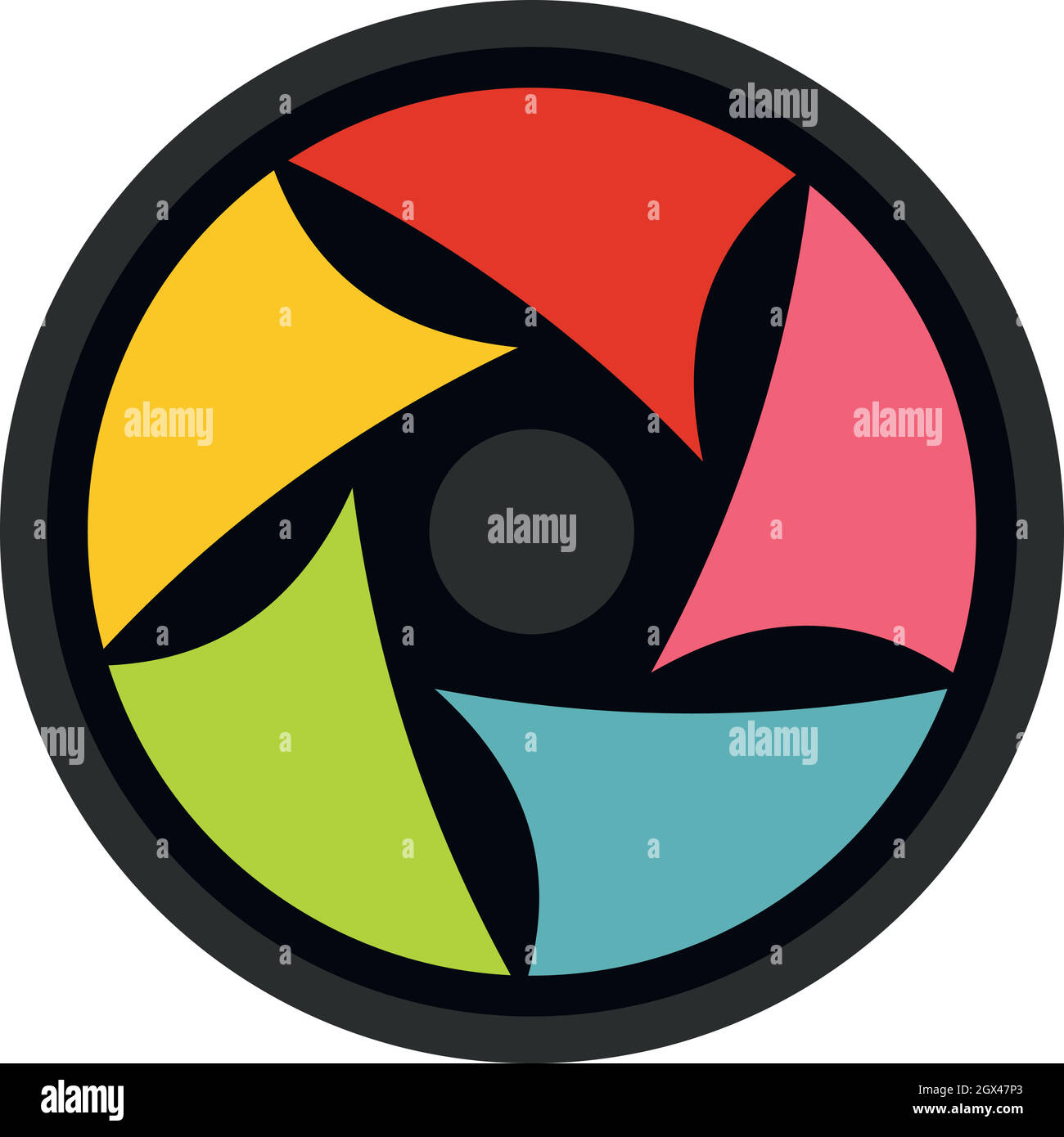 Lens for video Stock Vector Images - Alamy