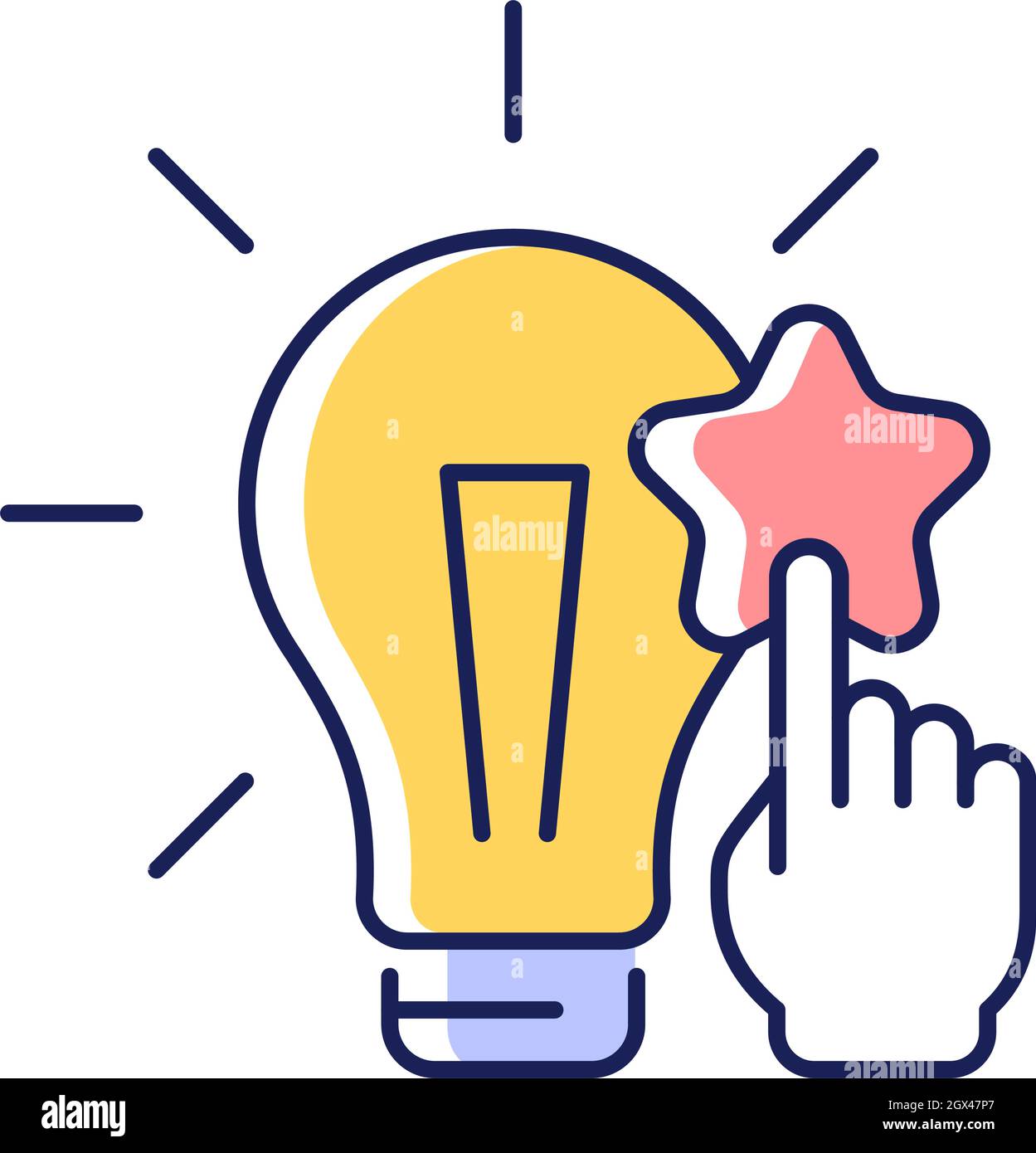 Fact analysis and evaluation RGB color icon Stock Vector Image & Art - Alamy