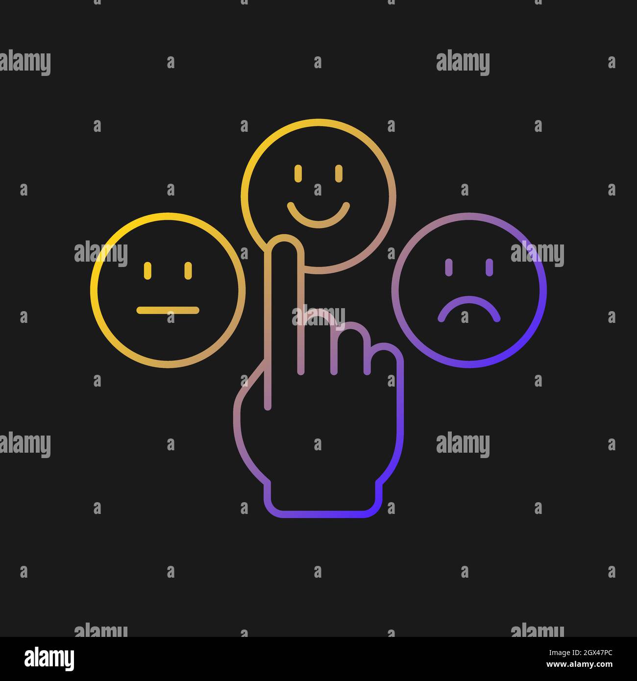 Emotional maturity vector icon for dark theme Stock Vector Image & Art ...